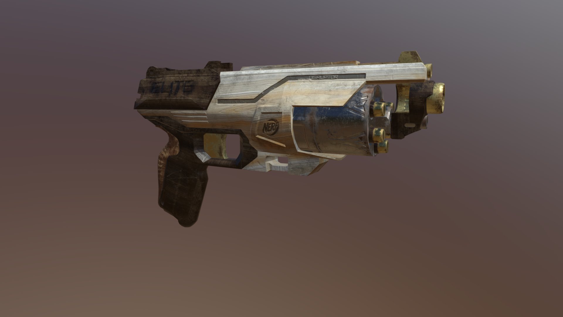 Nerf Gun - 3D model by kmoorestudio [9a1926e] - Sketchfab
