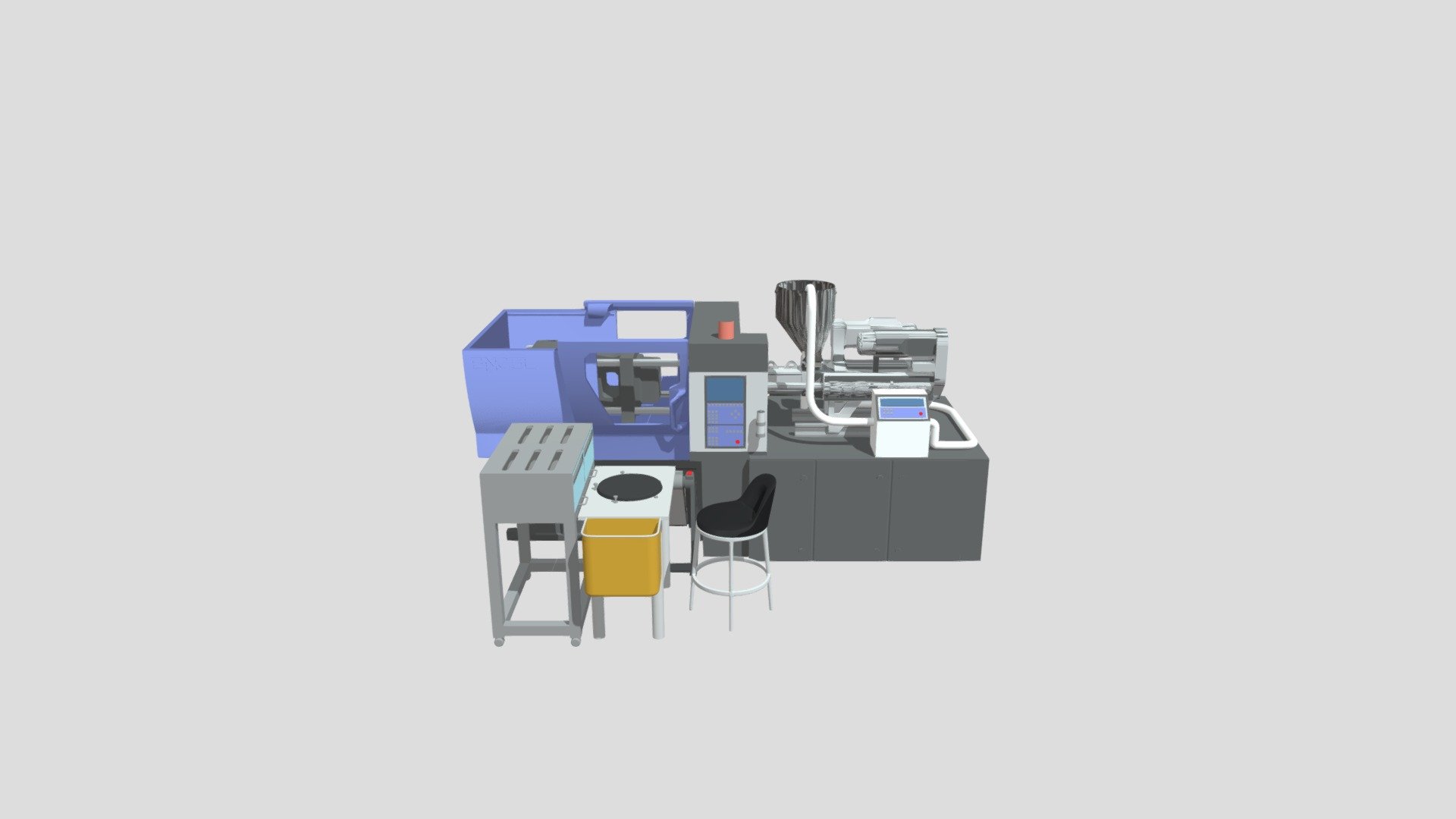 Puesto de trabajo - Inyección de plastico - 3D model by Juan Pablo ...