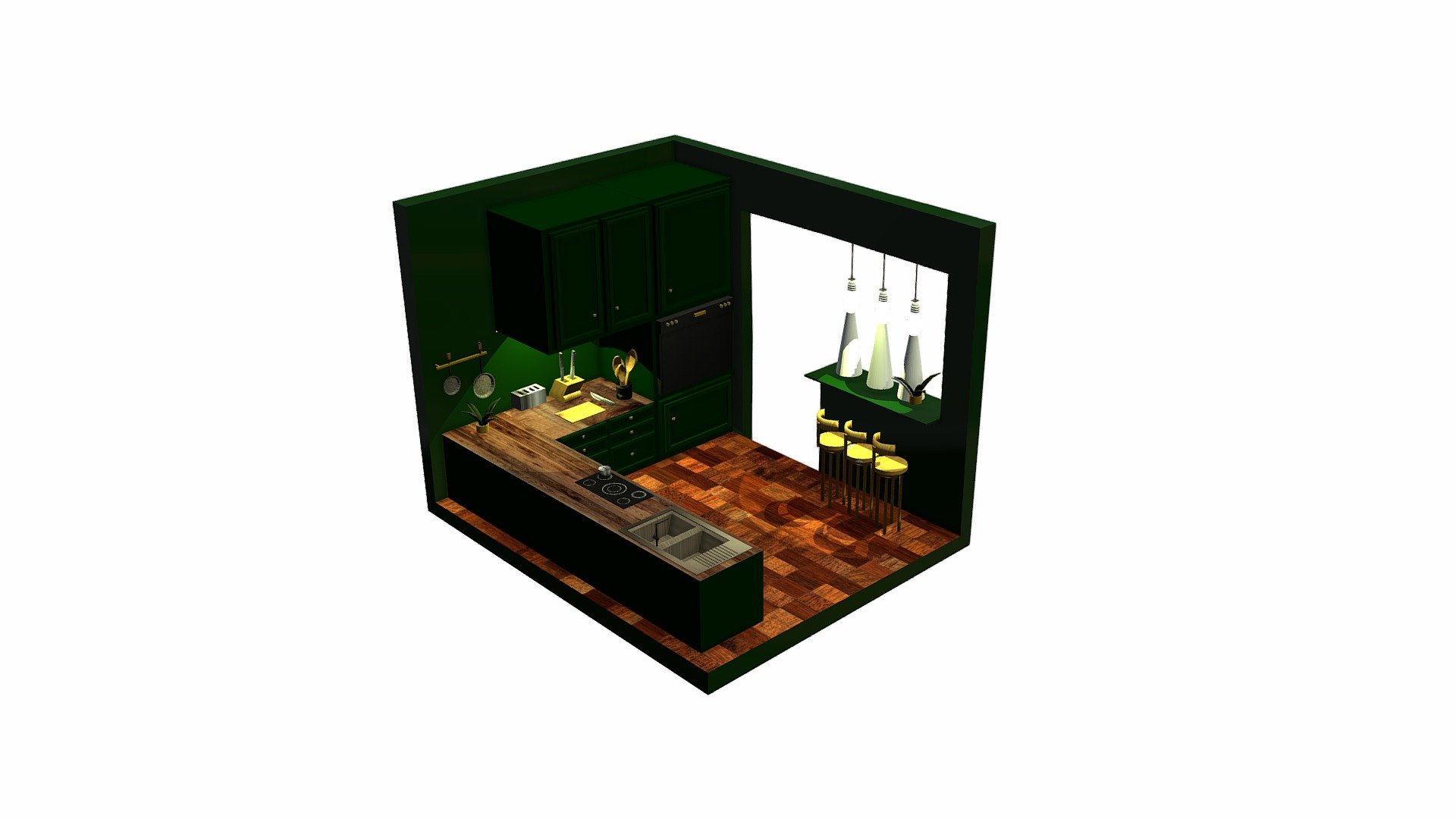 isometric 3d room model - Download Free 3D model by kfox02159 [9a1d119 ...