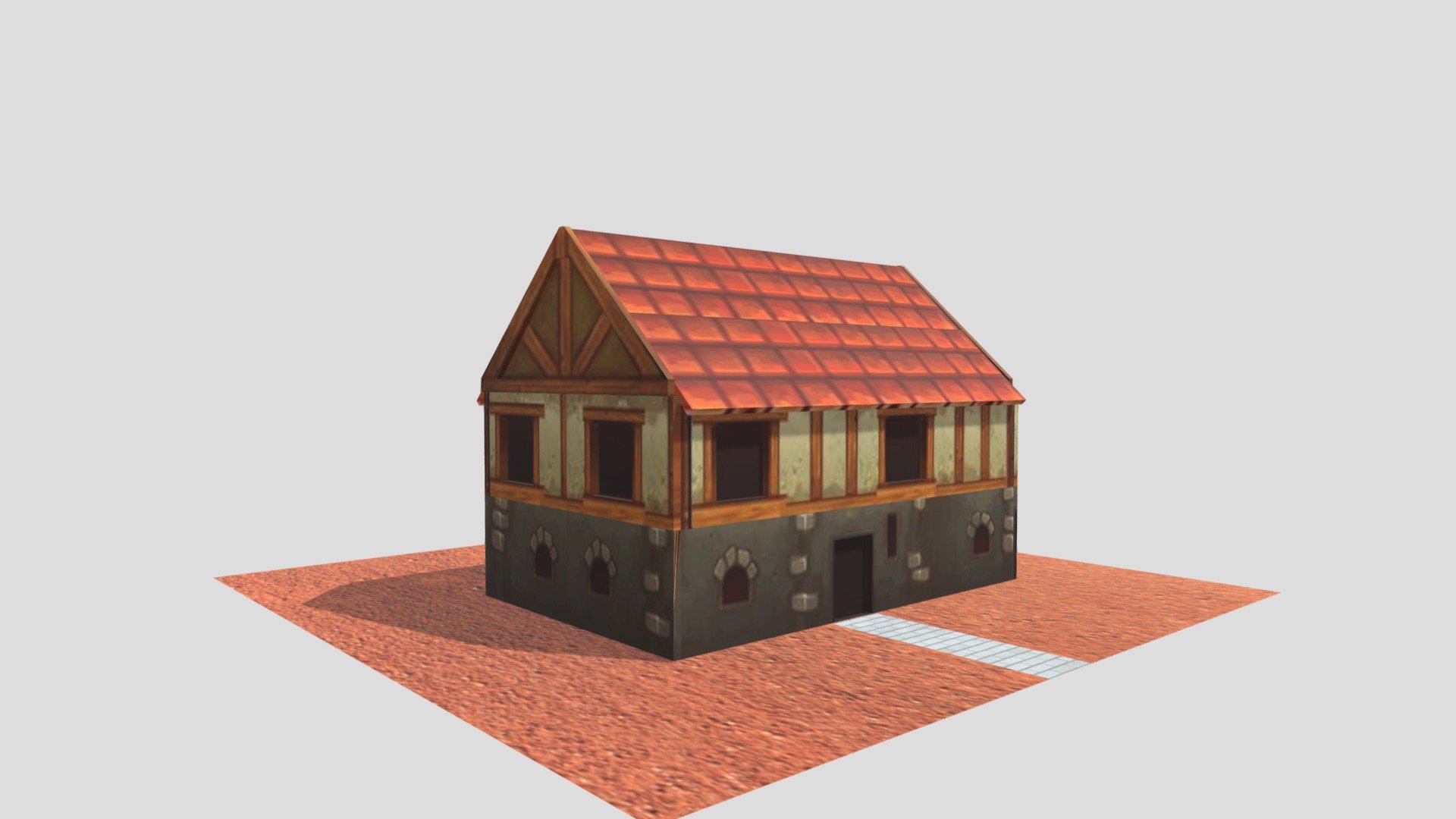 Low Poly building 3d model - Download Free 3D model by Moiz3DHub ...