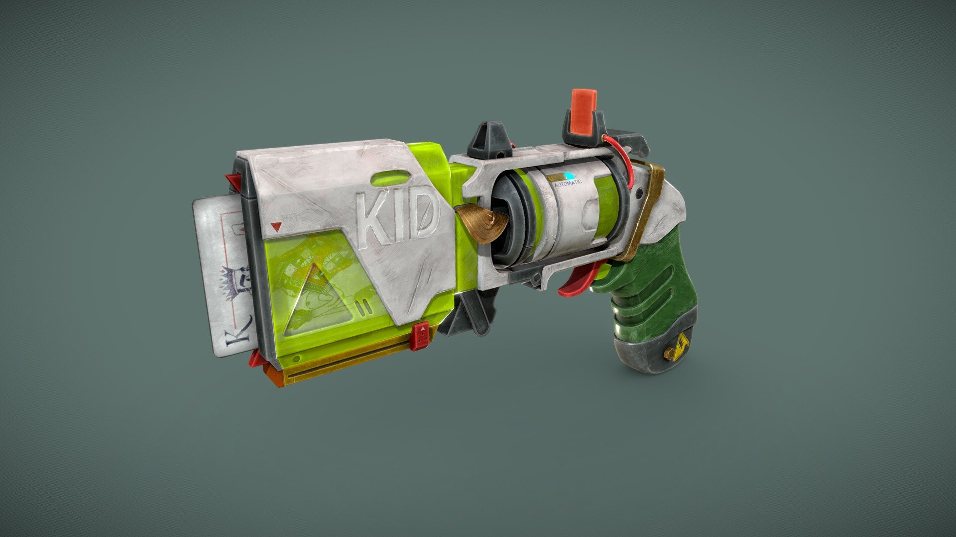 Poker Gun - 3D model by LeopardGepard [9a1f461] - Sketchfab