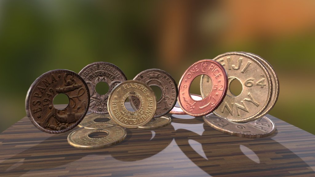 Old Coin - Download Free 3D model by yukitri82 [9a1f558] - Sketchfab