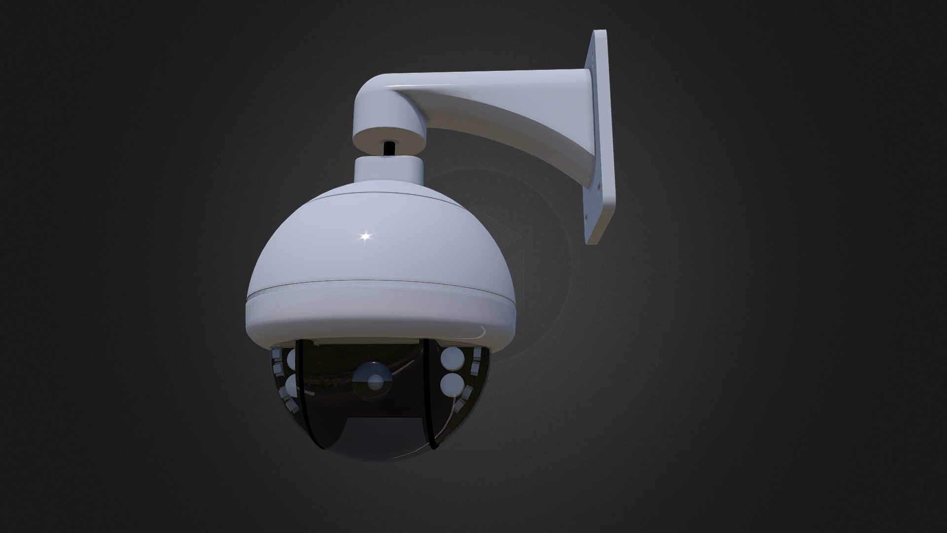 Round Security Camera 3D Model - Buy Royalty Free 3D model by cgaxis ...