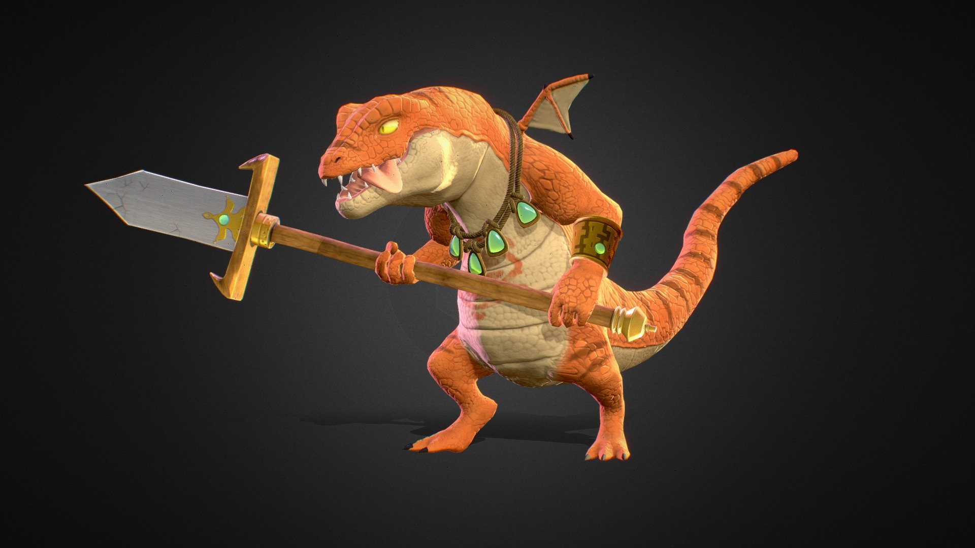Lizard - 3D model by luwden [9a22c21] - Sketchfab