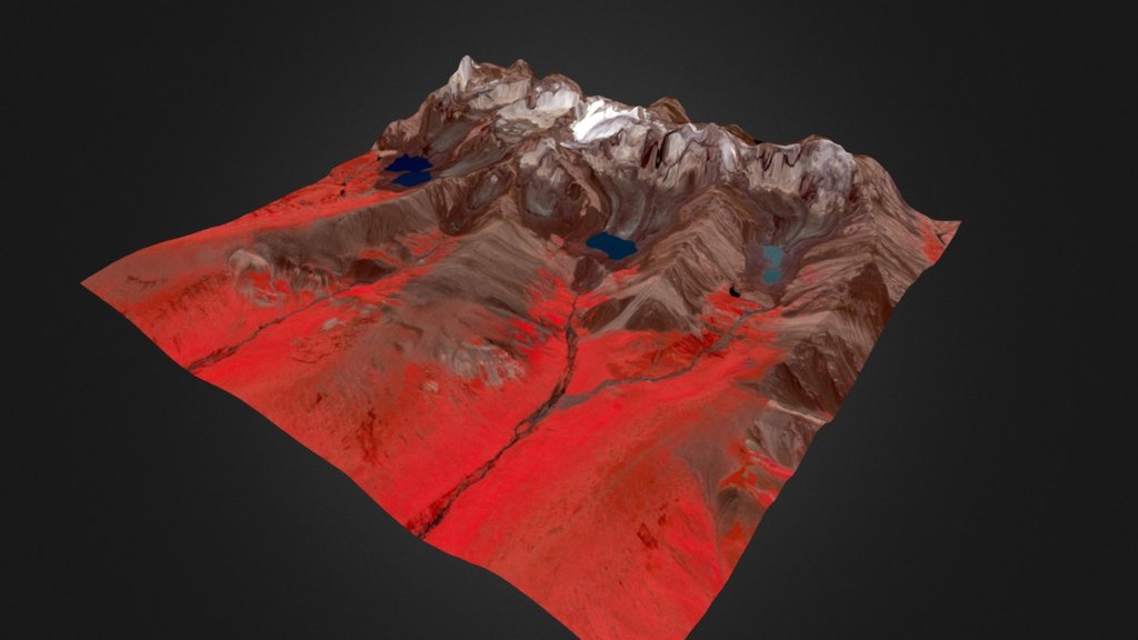 Tien Shan Glaciers example - 3D model by Jonathan Chipman (@jonathan ...
