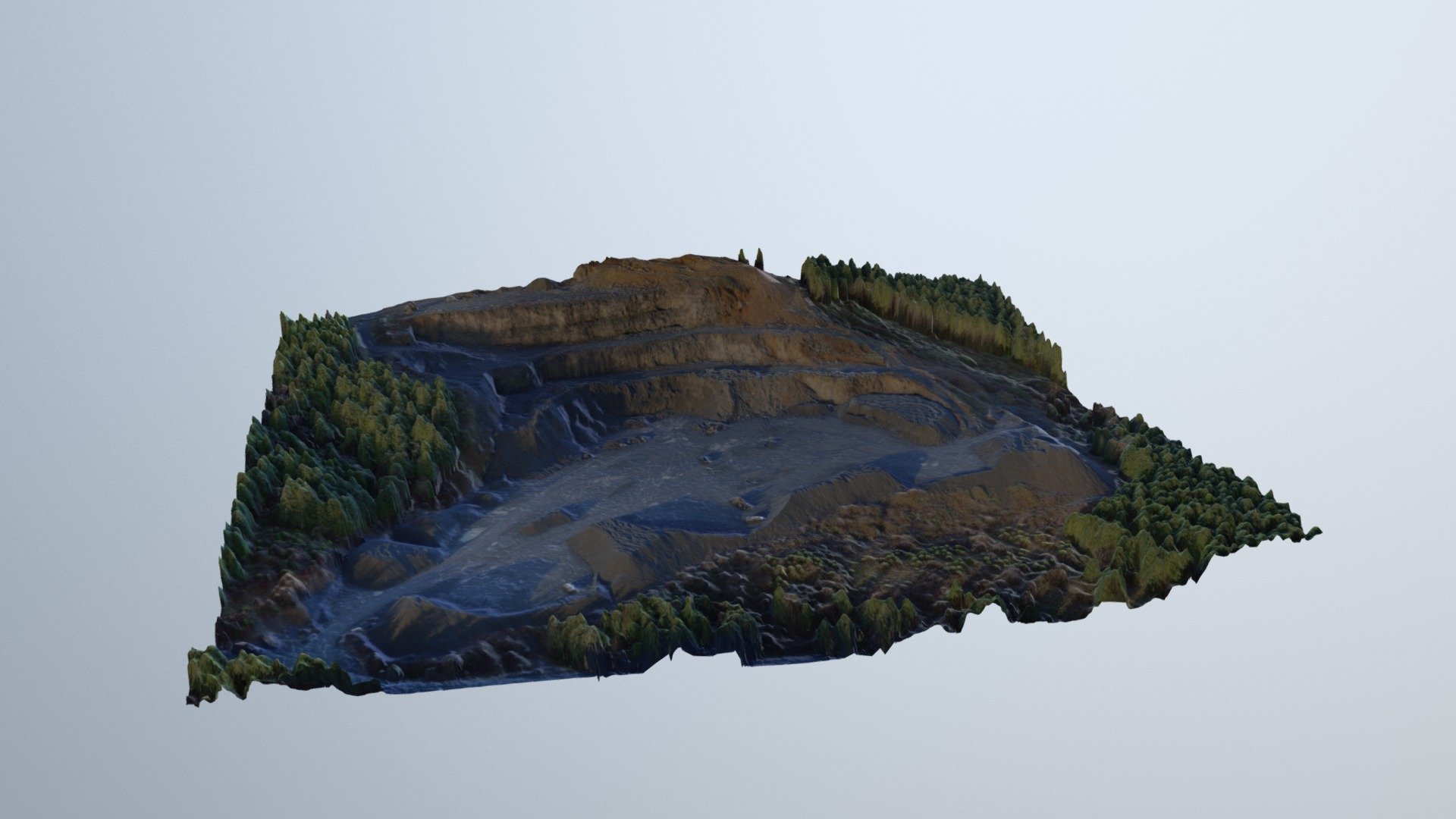 Quarry 3d - 3D model by katiejeremiah [9a25de9] - Sketchfab