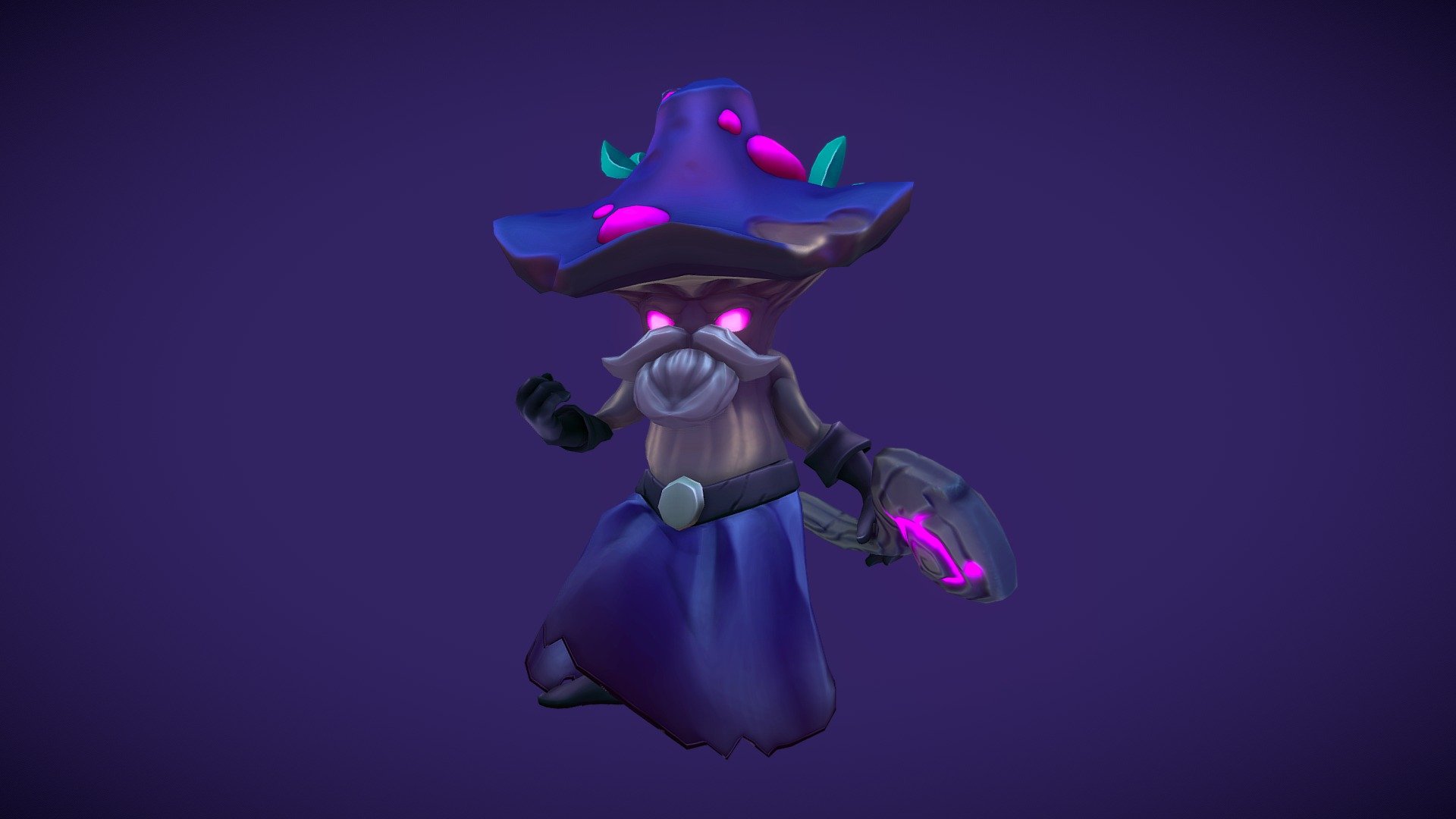 Stylized Mushroom Wizard Minion - 3D model by N-hance Studio ...