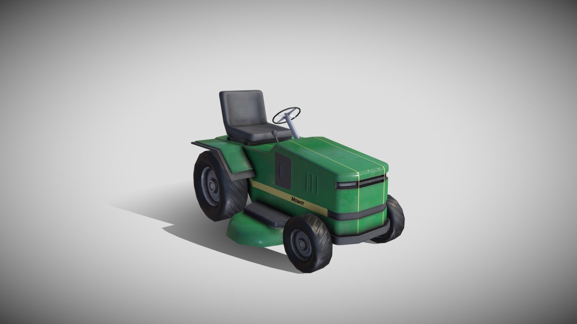 Mower-tractor | Game Ready - Buy Royalty Free 3D model by Gest.lt ...