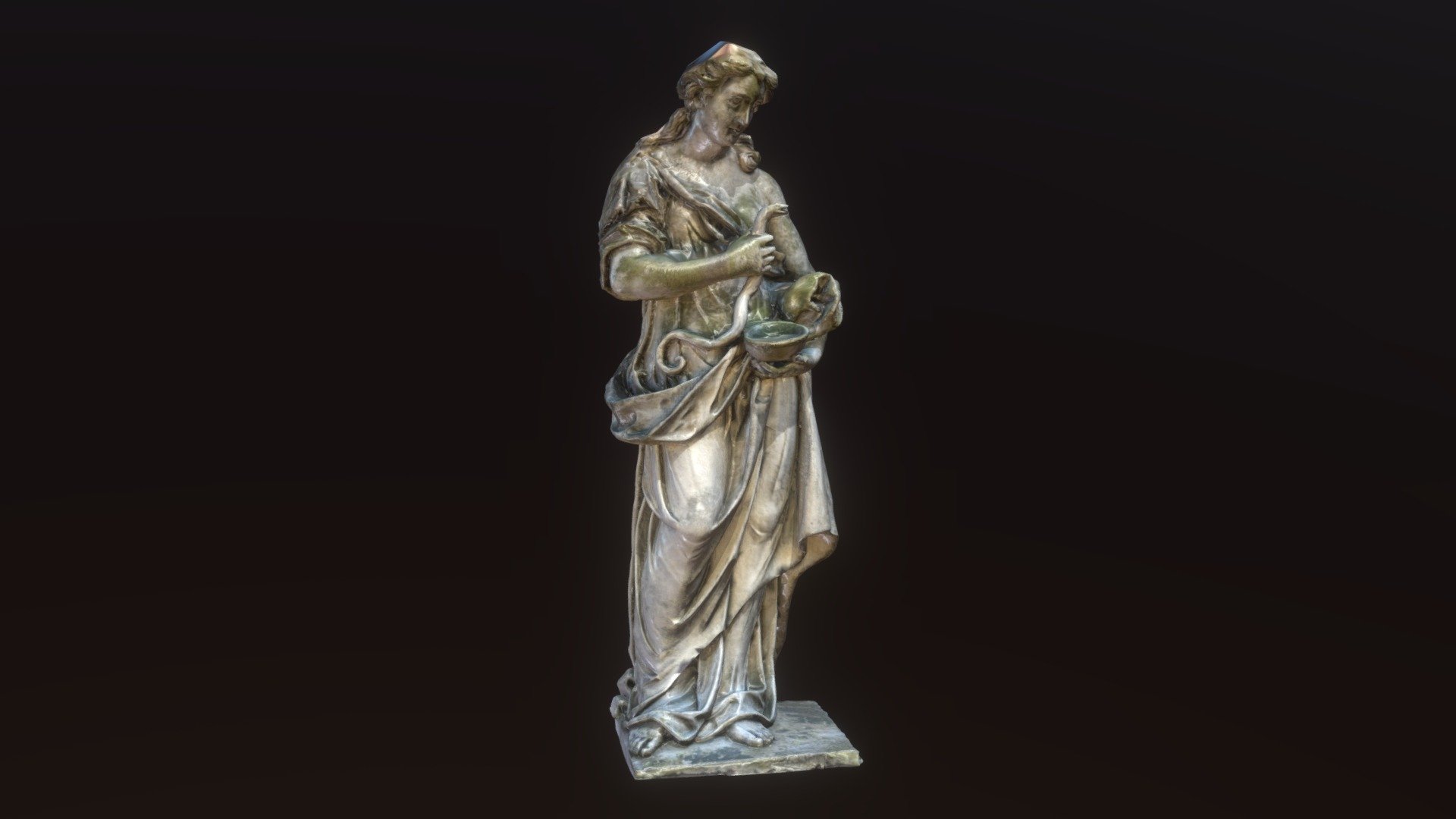 Woman with a snake & cup (Neues Palais, Potsdam) - Download Free 3D ...