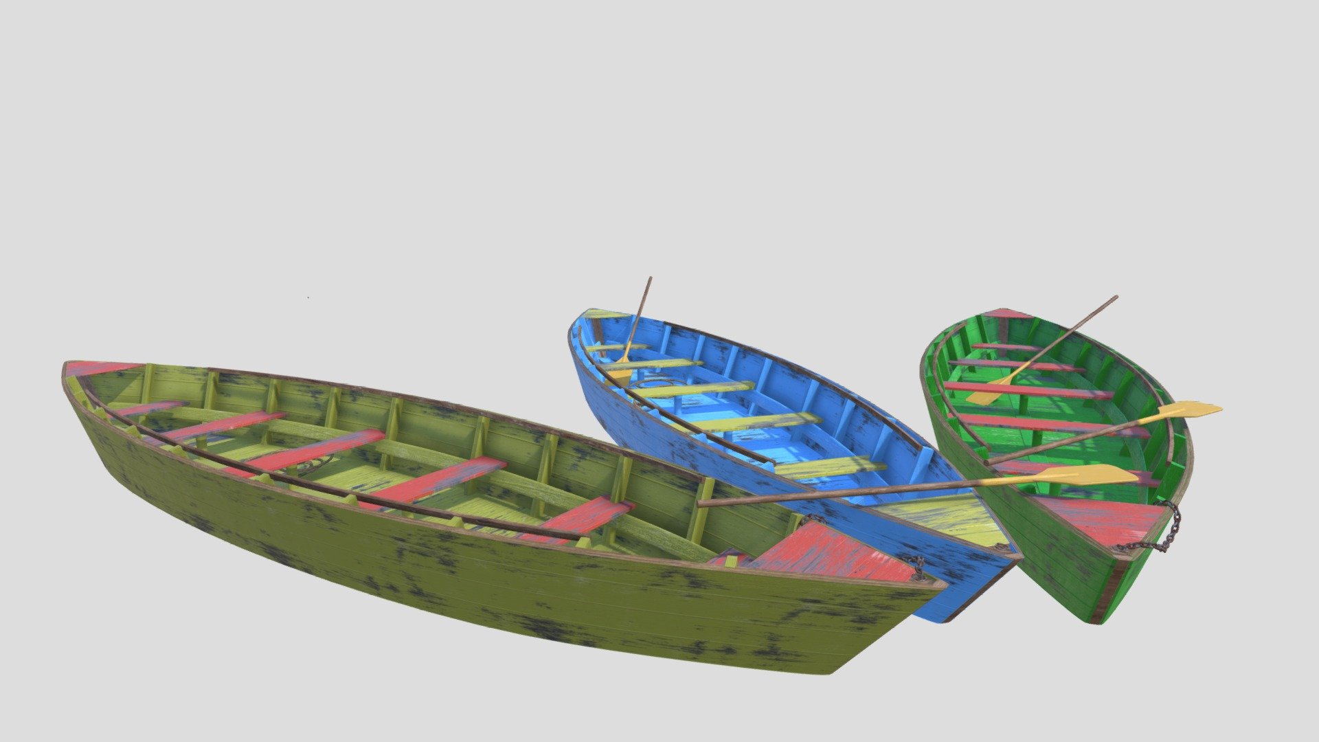Boats - Download Free 3D model by turtlesomber [9a2a304] - Sketchfab