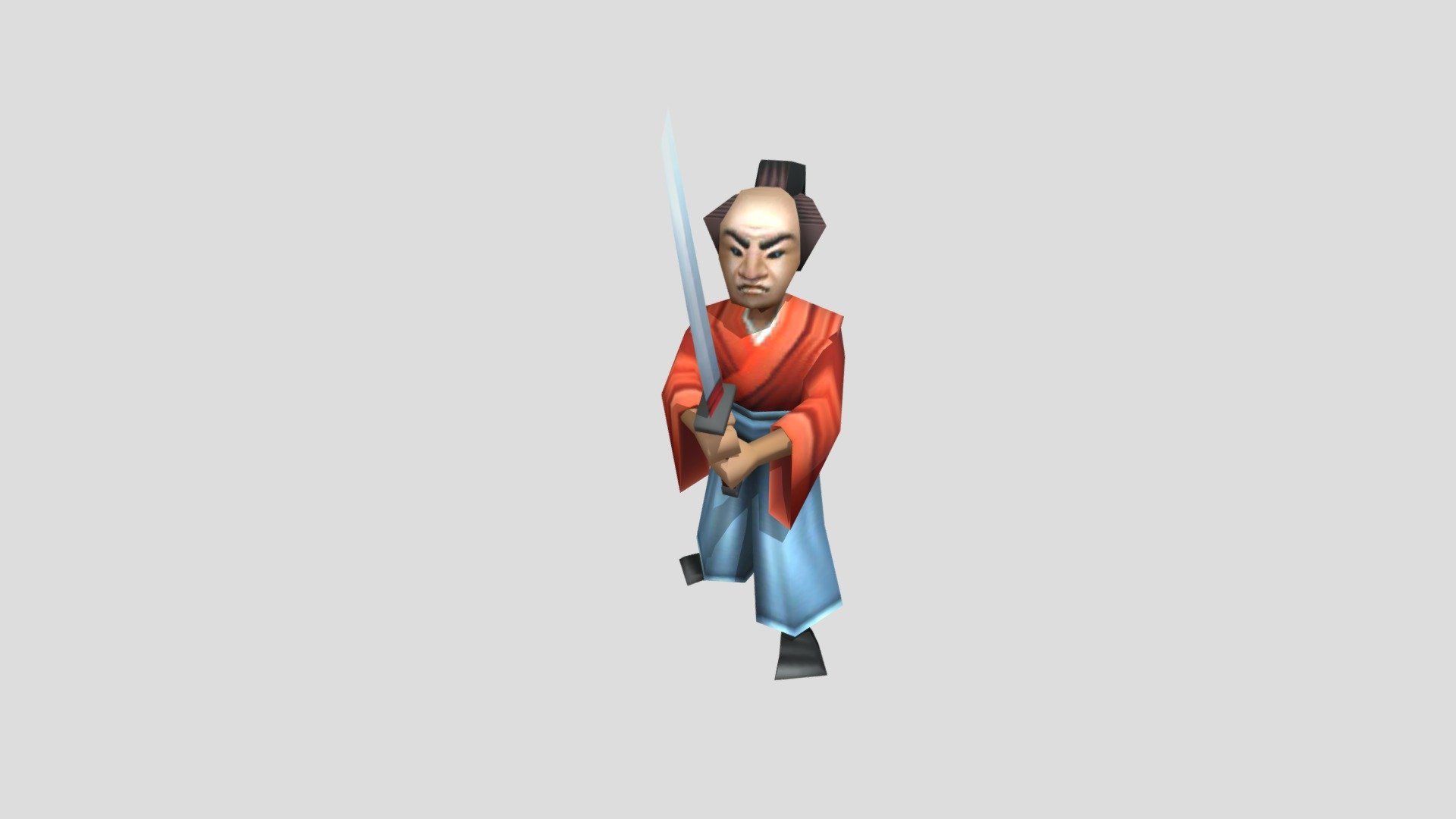 Samurai - Download Free 3D model by cat with glasses (@malzeva2104 ...