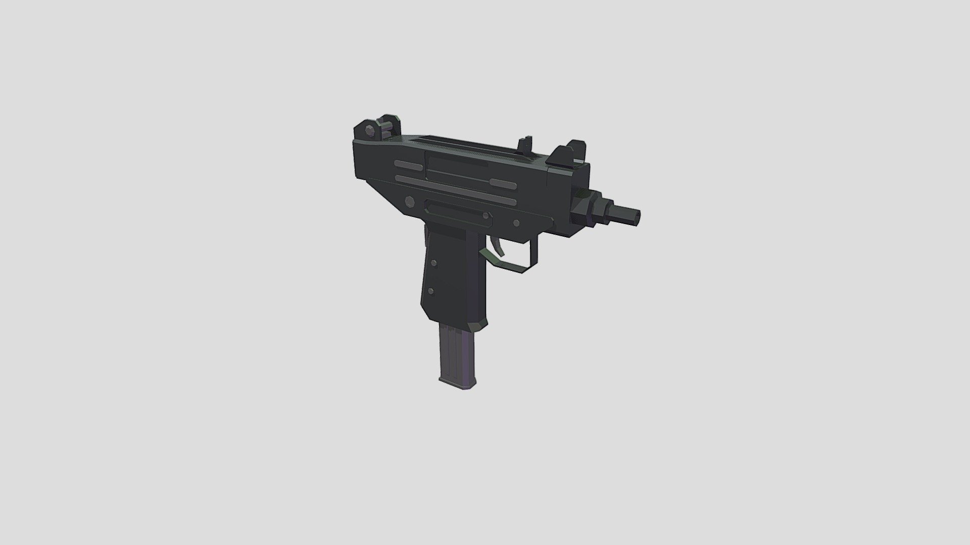 Micro uzi-low poly - 3D model by ramonmrp1 [9a2bc6a] - Sketchfab