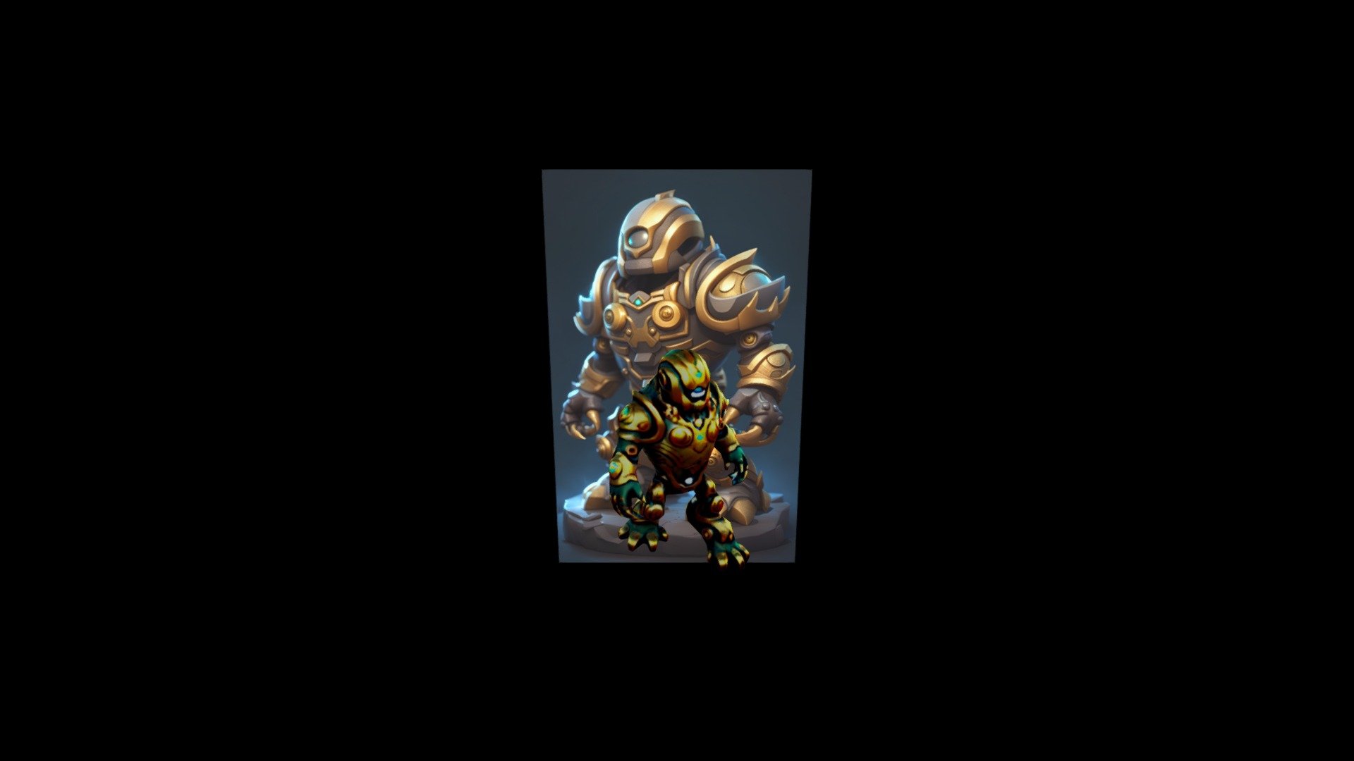 "Golden Robot Statue" A robot statue made of - Download Free 3D model ...