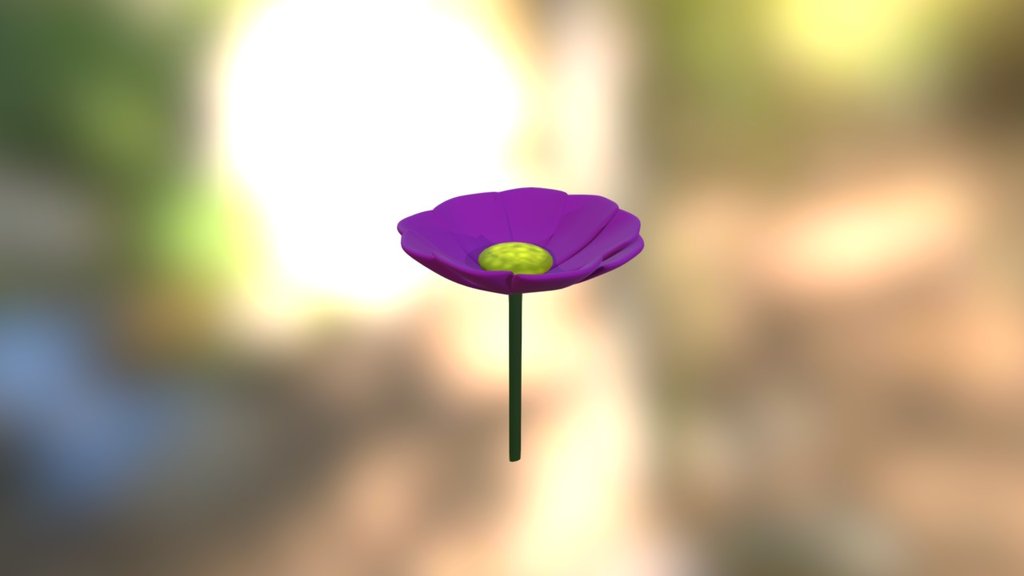 Flower - 3D model by Sandra R (@sandra_r) [9a2dd26] - Sketchfab