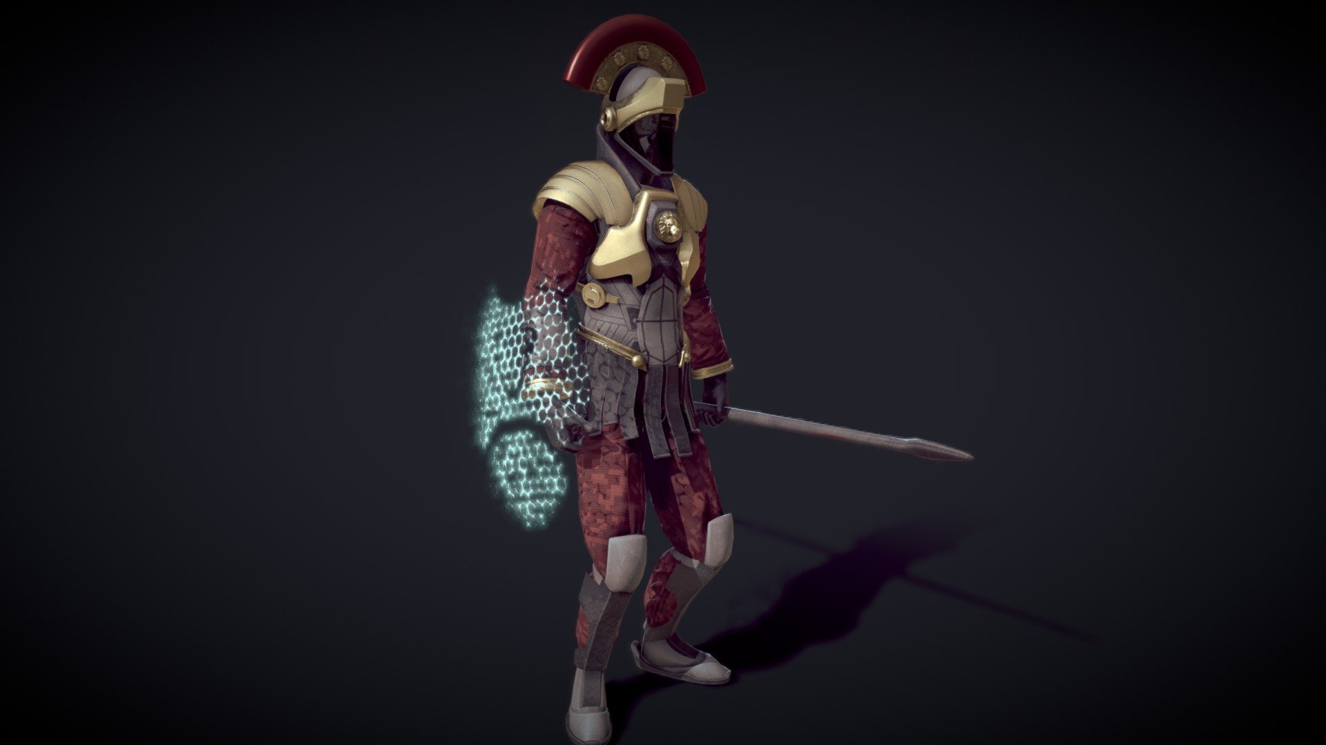 Futuristic Roman Centurion - 3D model by milos.grabez (@loshmiii ...