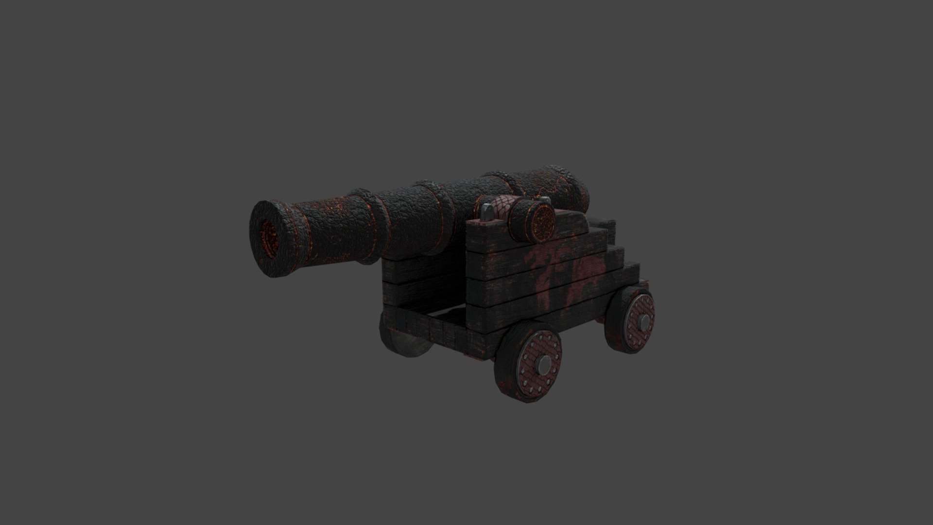 Cannon Textured - Download Free 3D model by emilyrose2036 [9a312db ...