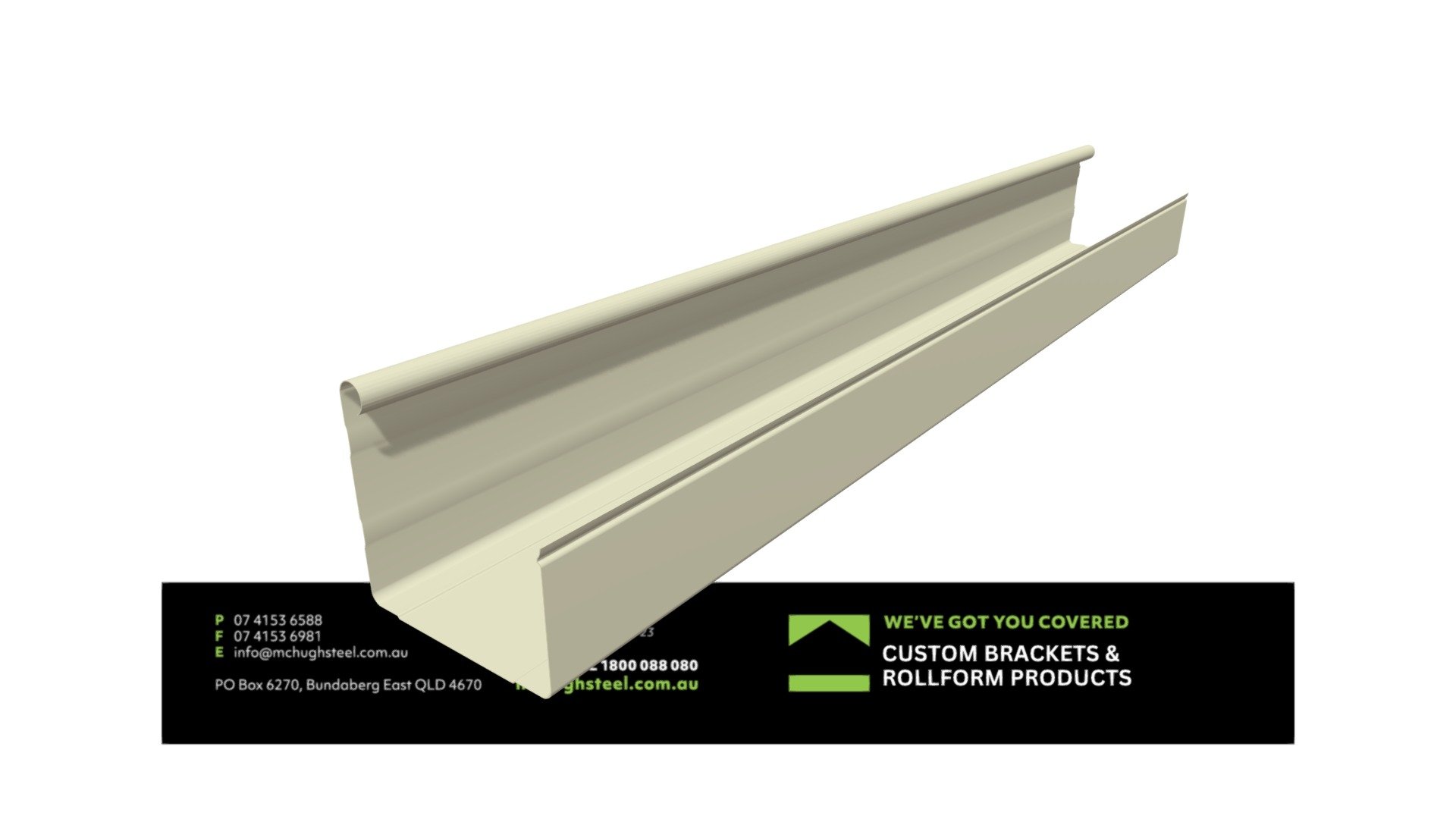 SQGCB Squareline Gutter Colorbond Paperbark - 3D model by mchughsteel ...