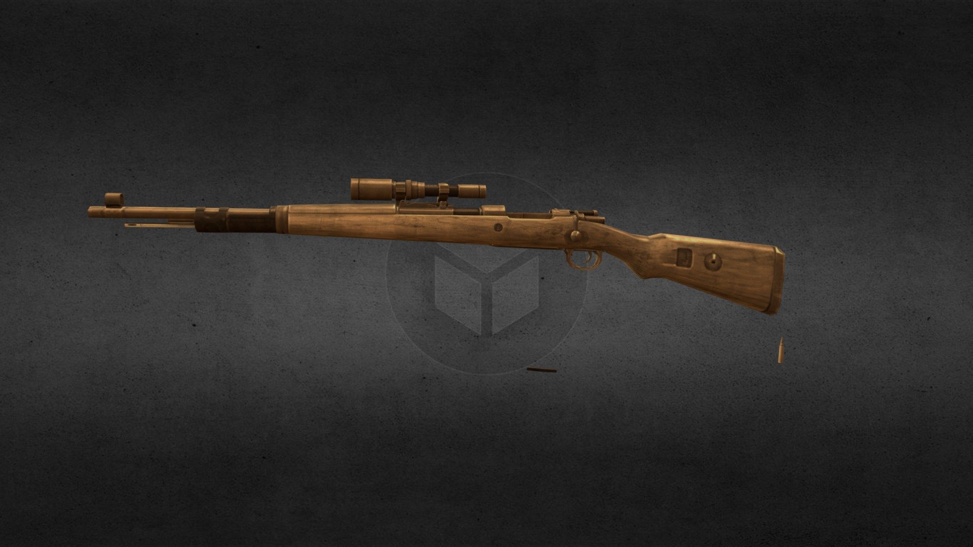 KAR98 - GOLD - 3D model by Medrej (@papagaiocf) [9a33435] - Sketchfab