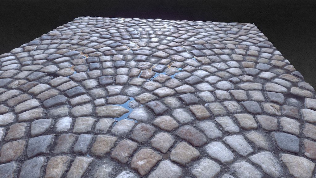 Ground Material: European Fan Pattern V3 - 3D model by ...