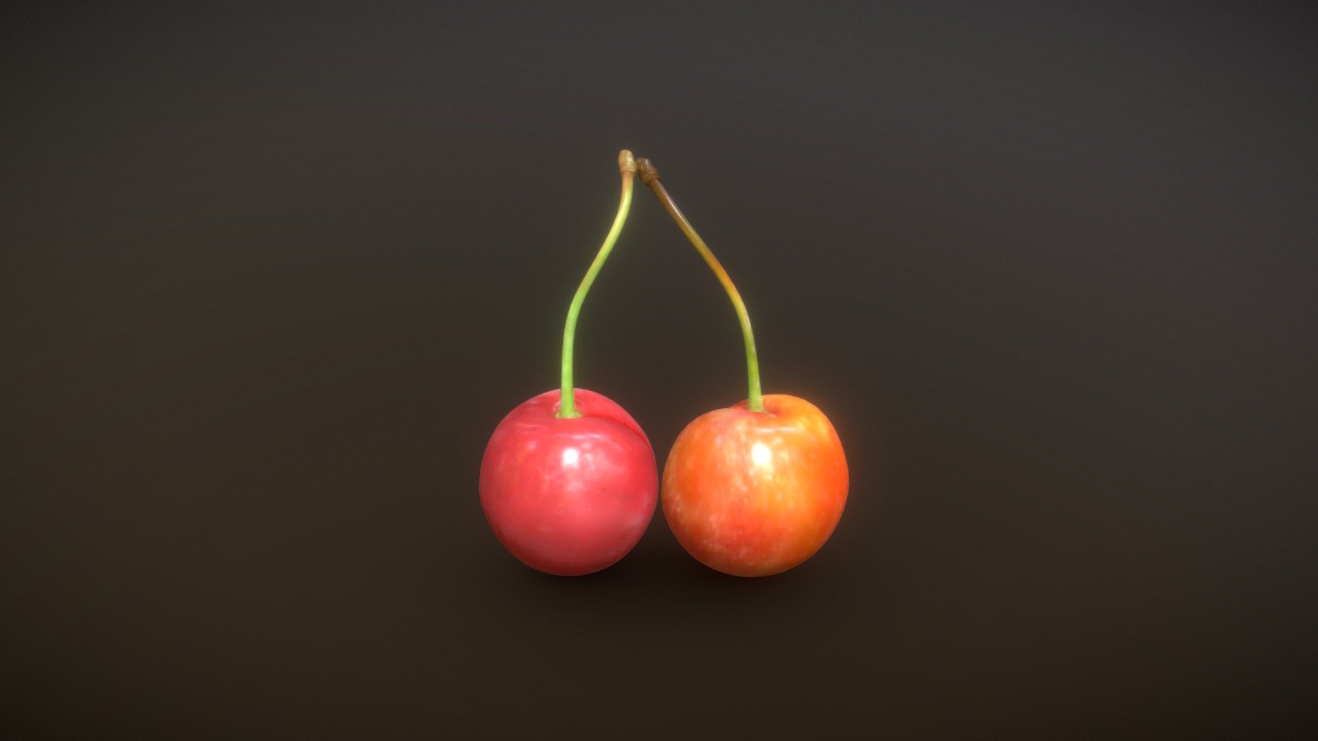 Cherries - 3D model by nacl [9a36f51] - Sketchfab