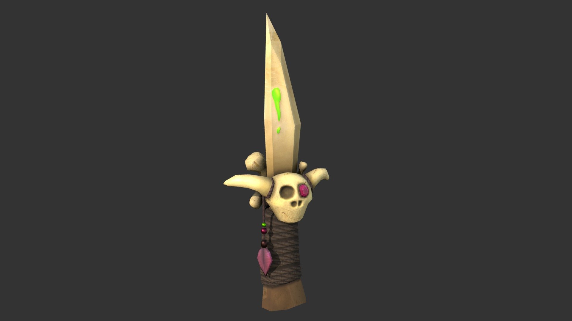 Bone Dagger - 3D model by Hayley Ritchie (@hayleyritchie) [9a378a8 ...
