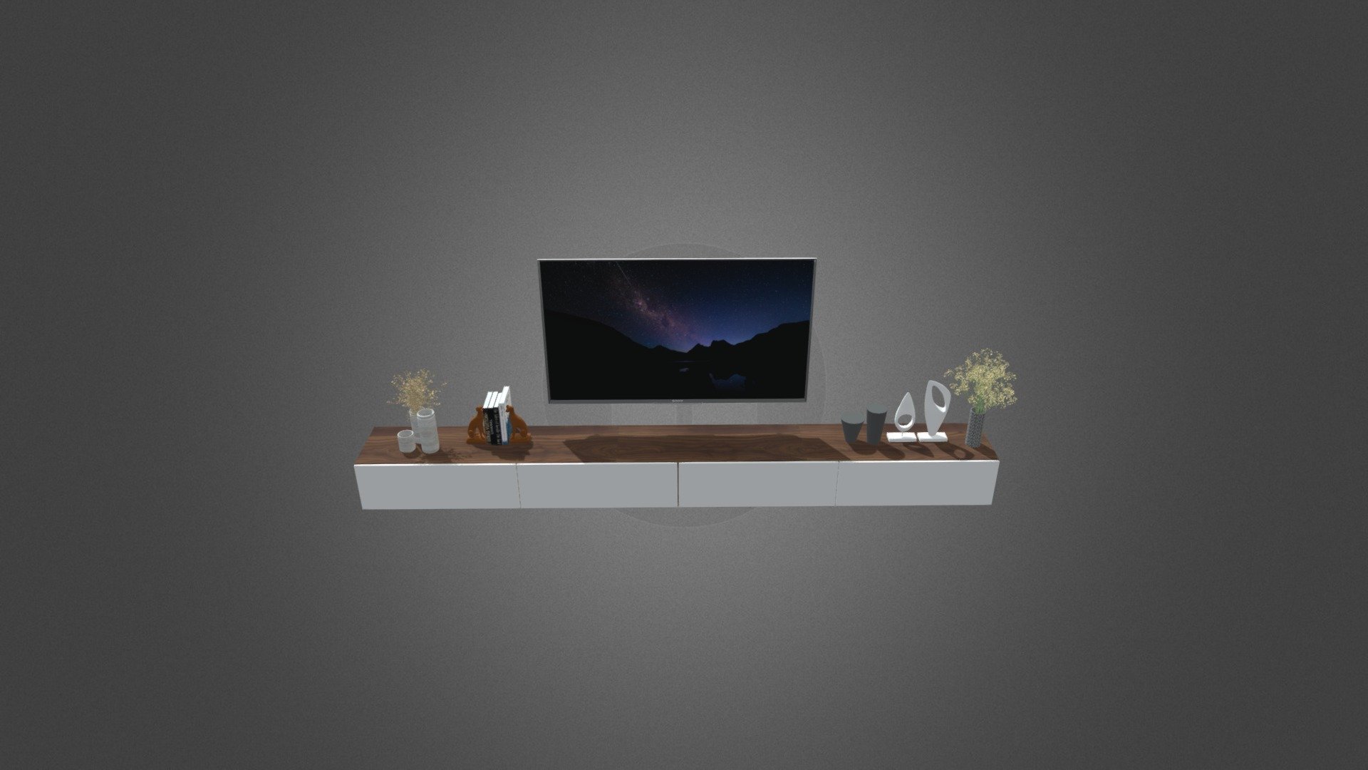 TV cabinet - Download Free 3D model by Nội Thất Xuân Hòa ...