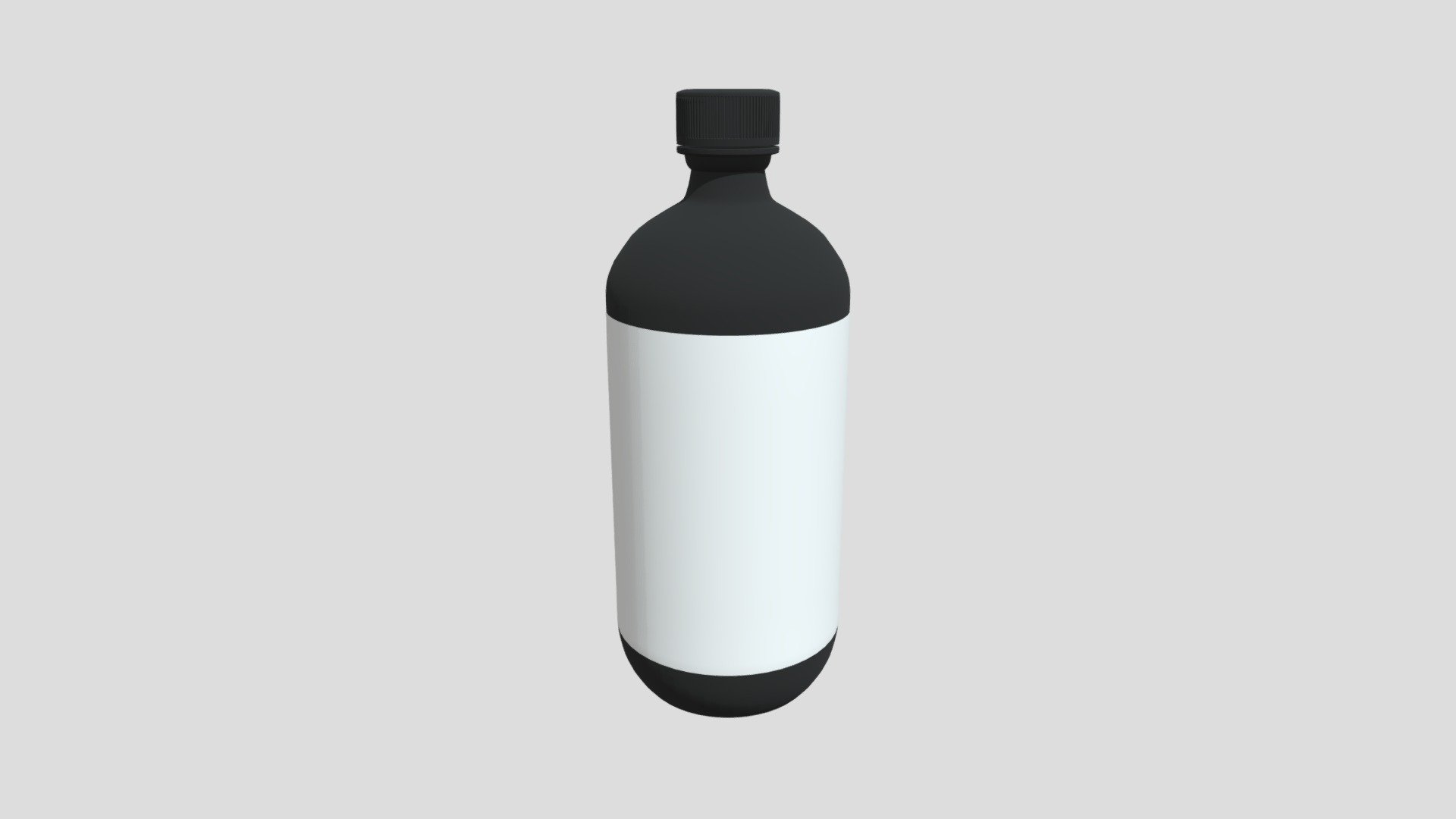 3D Bottle - Green Herbal Syrup Bottle - Download Free 3D model by ...