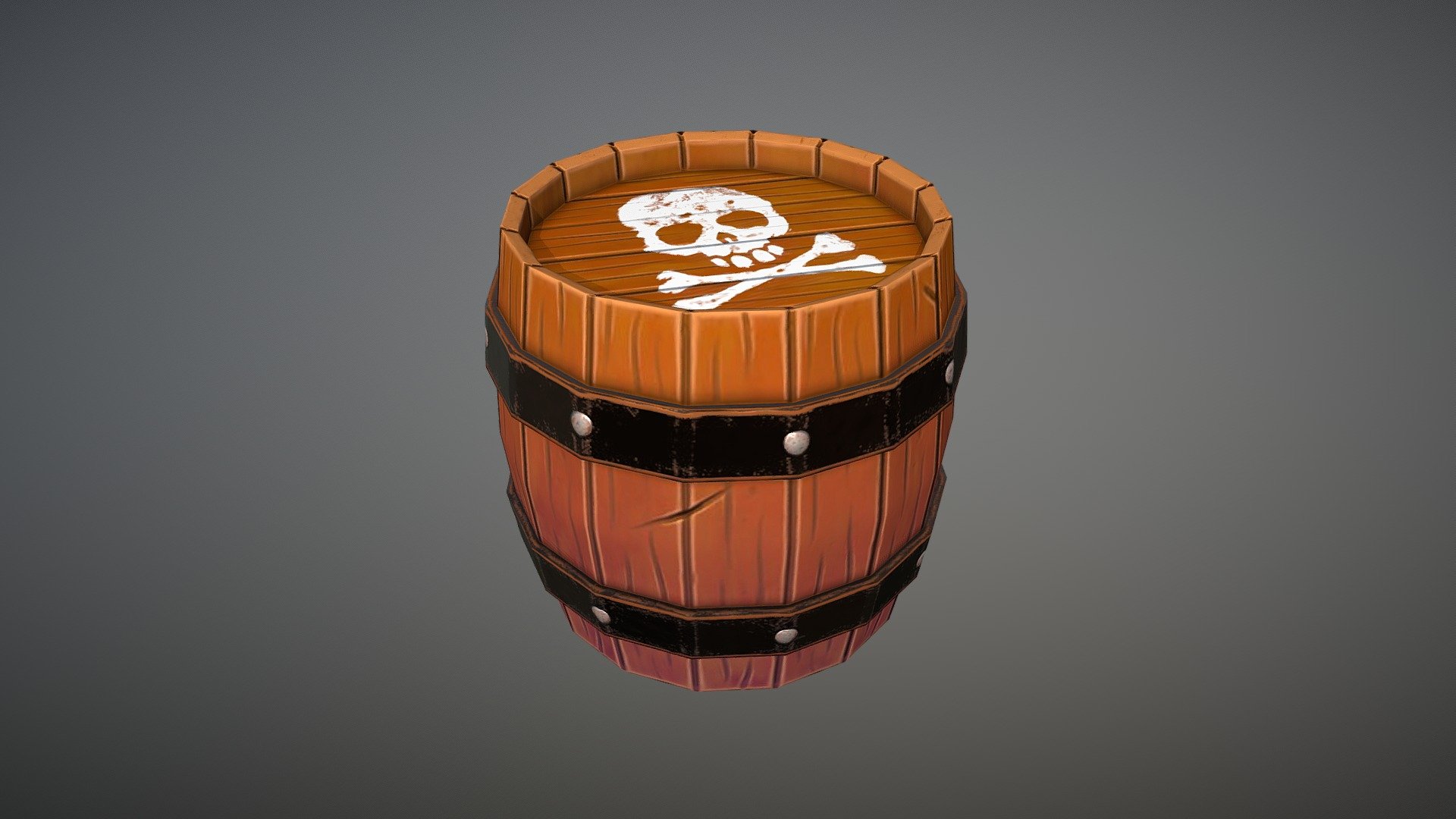 Stylized Pirate Barrel - 3D model by Darwin Andrei (@darwinn) [9a39a93 ...