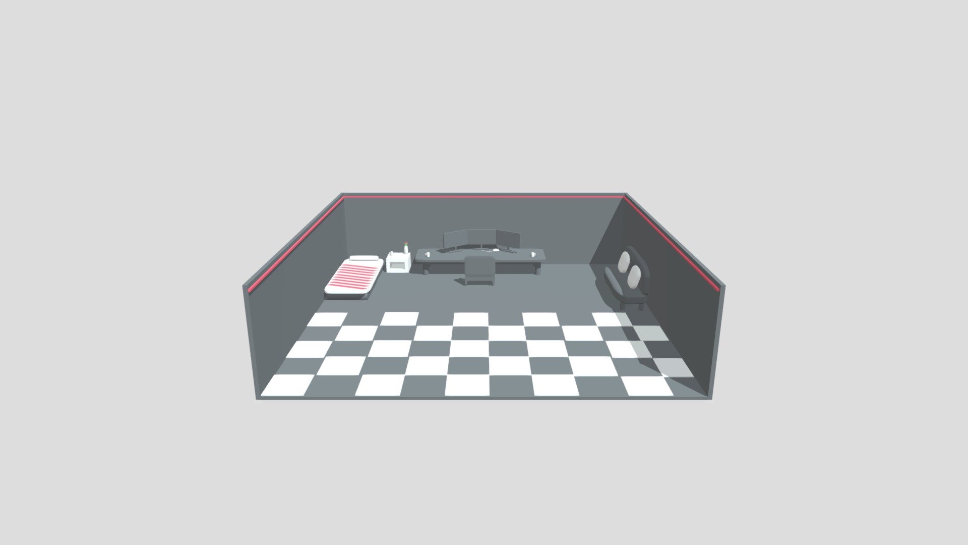 Cuarto Gaming - Download Free 3D model by M.B.A. [9a3b6c4] - Sketchfab