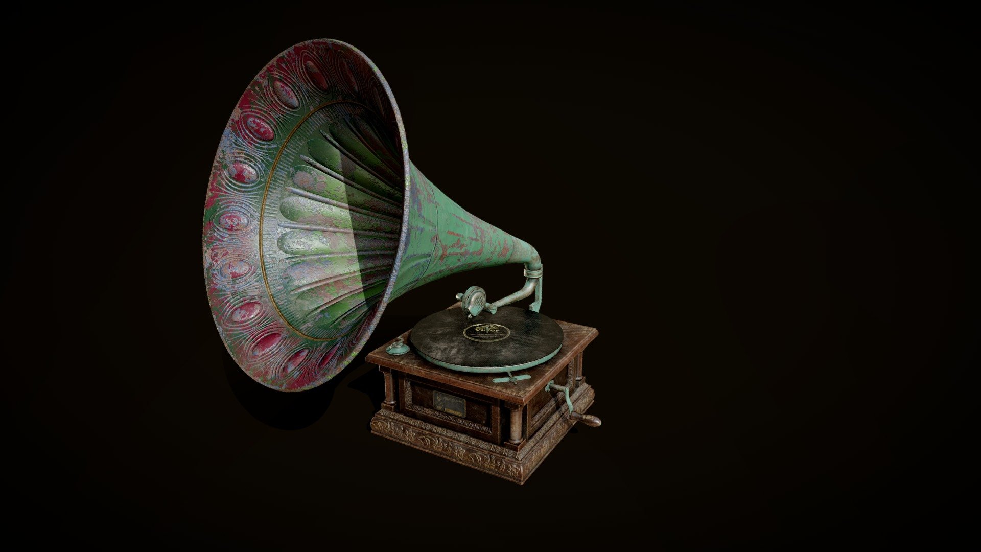 Vintage Gramophone - Download Free 3D model by 3dvachevsky [9a3c1a9 ...