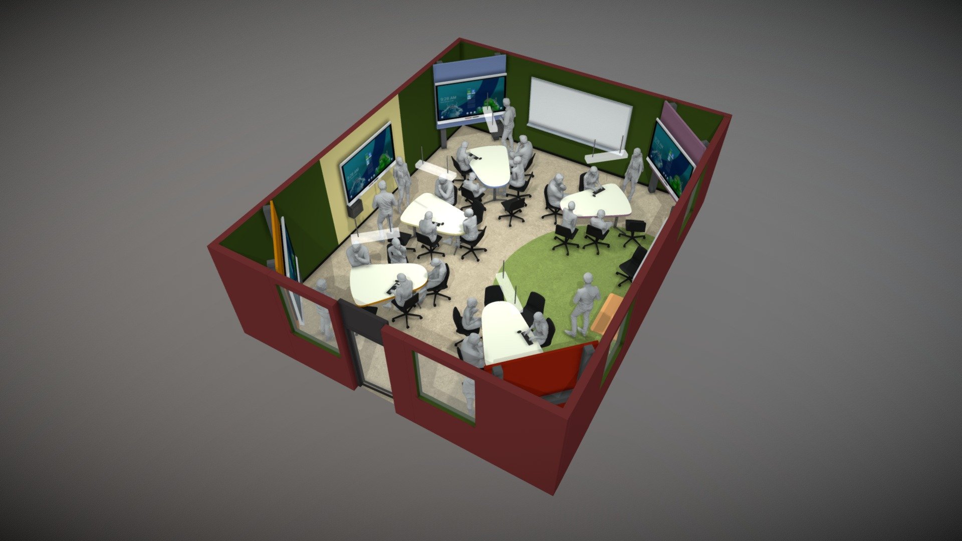 Proposed Active Learning Classroom - 3D model by derekford [9a3efde ...