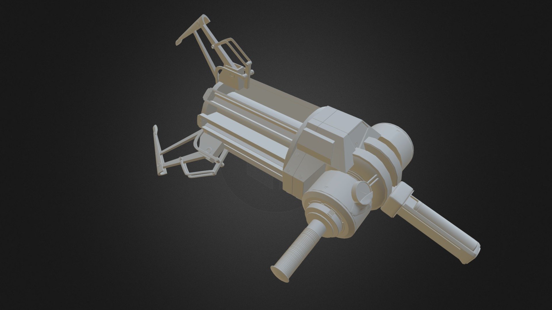 Gravity Gun - High Res (untextured) - 3D model by DavidARG [9a40c32 ...