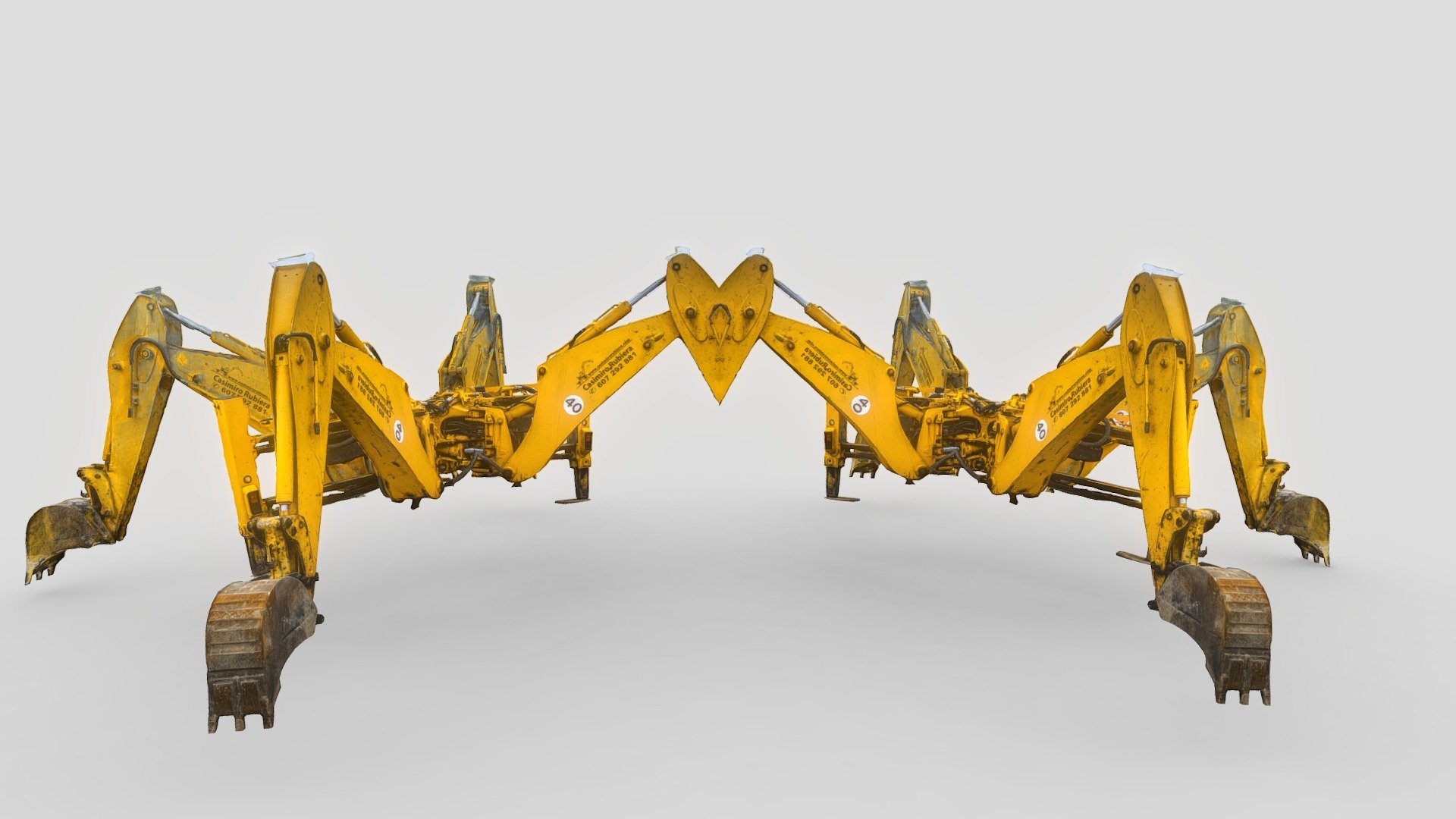 Excavator spider machine - Buy Royalty Free 3D model by Miguel Bandera ...