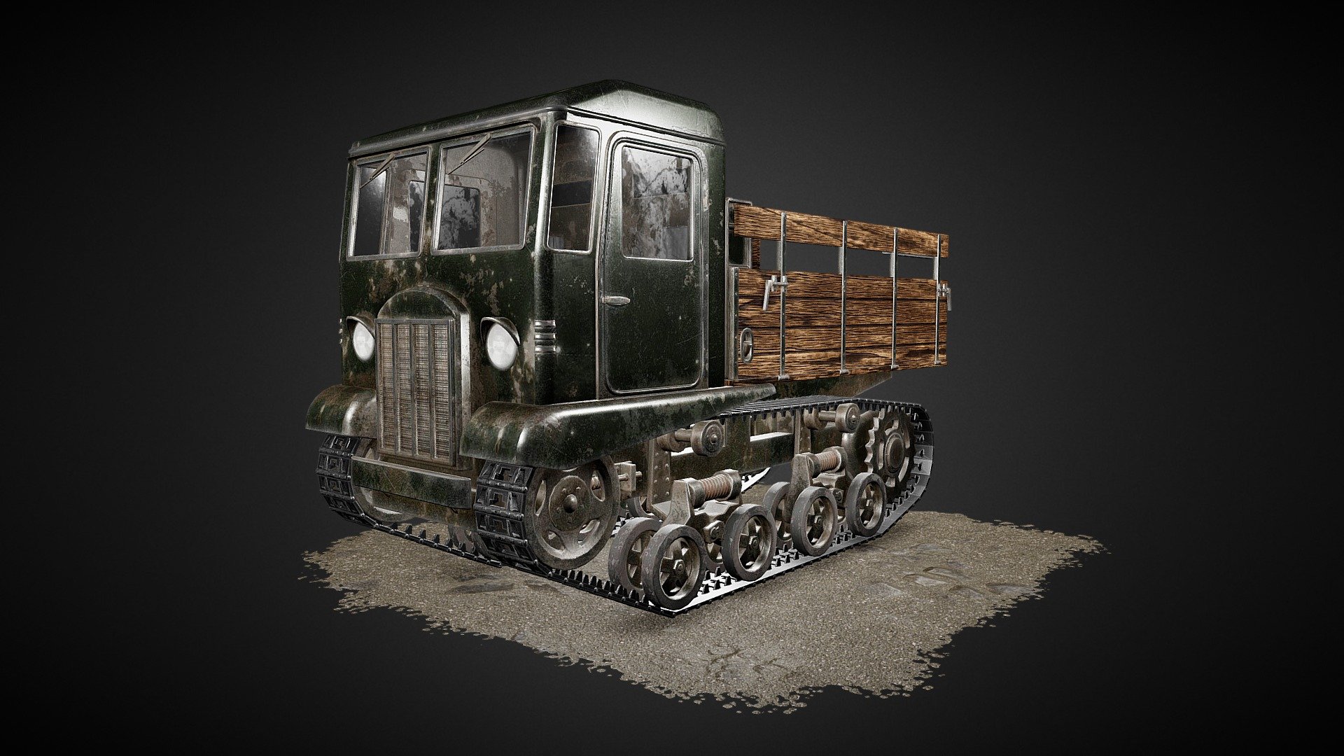 Soviet Artillery Tractor STZ-5 - Buy Royalty Free 3D model by RaynaudL ...