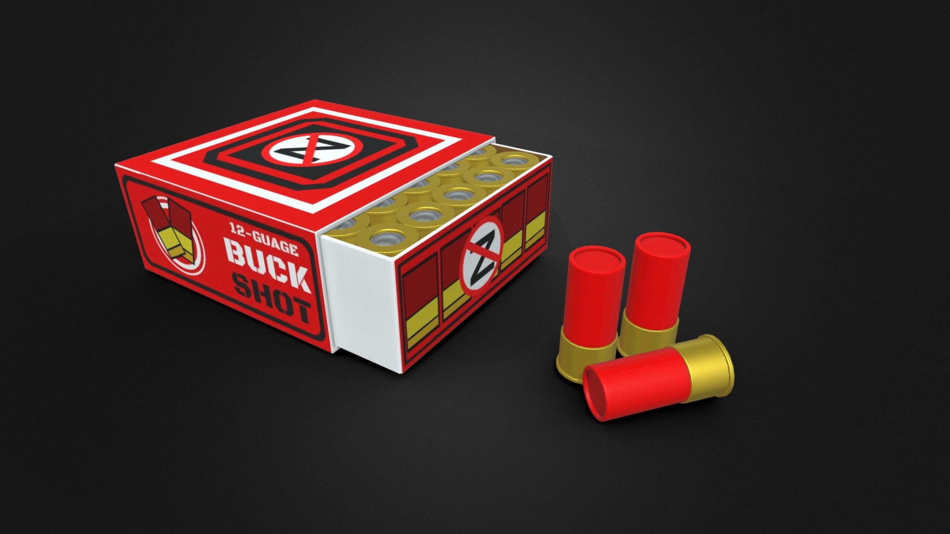 12-Gauge Buckshot - 3D model by RyanTheNarrator [9a44d8b] - Sketchfab