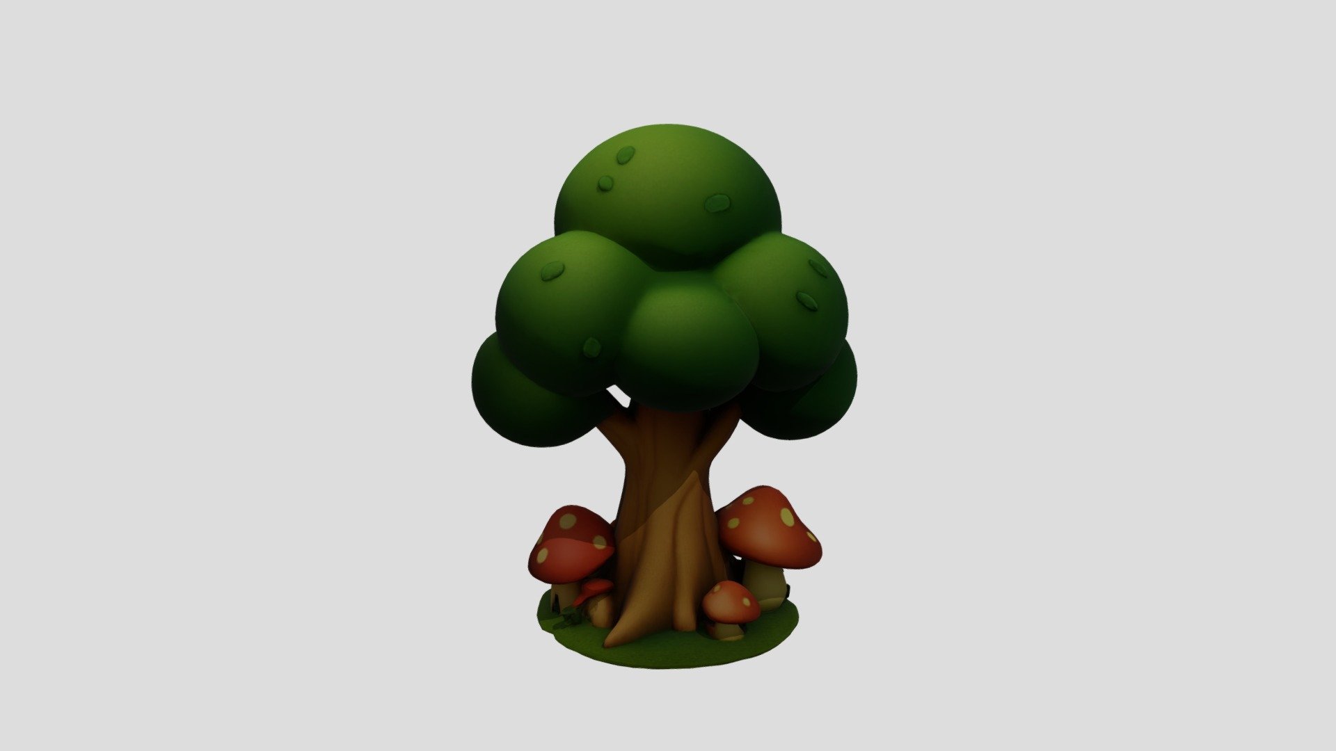 Cartoonish Tree - Download Free 3D model by thatguy521 [9a46083 ...