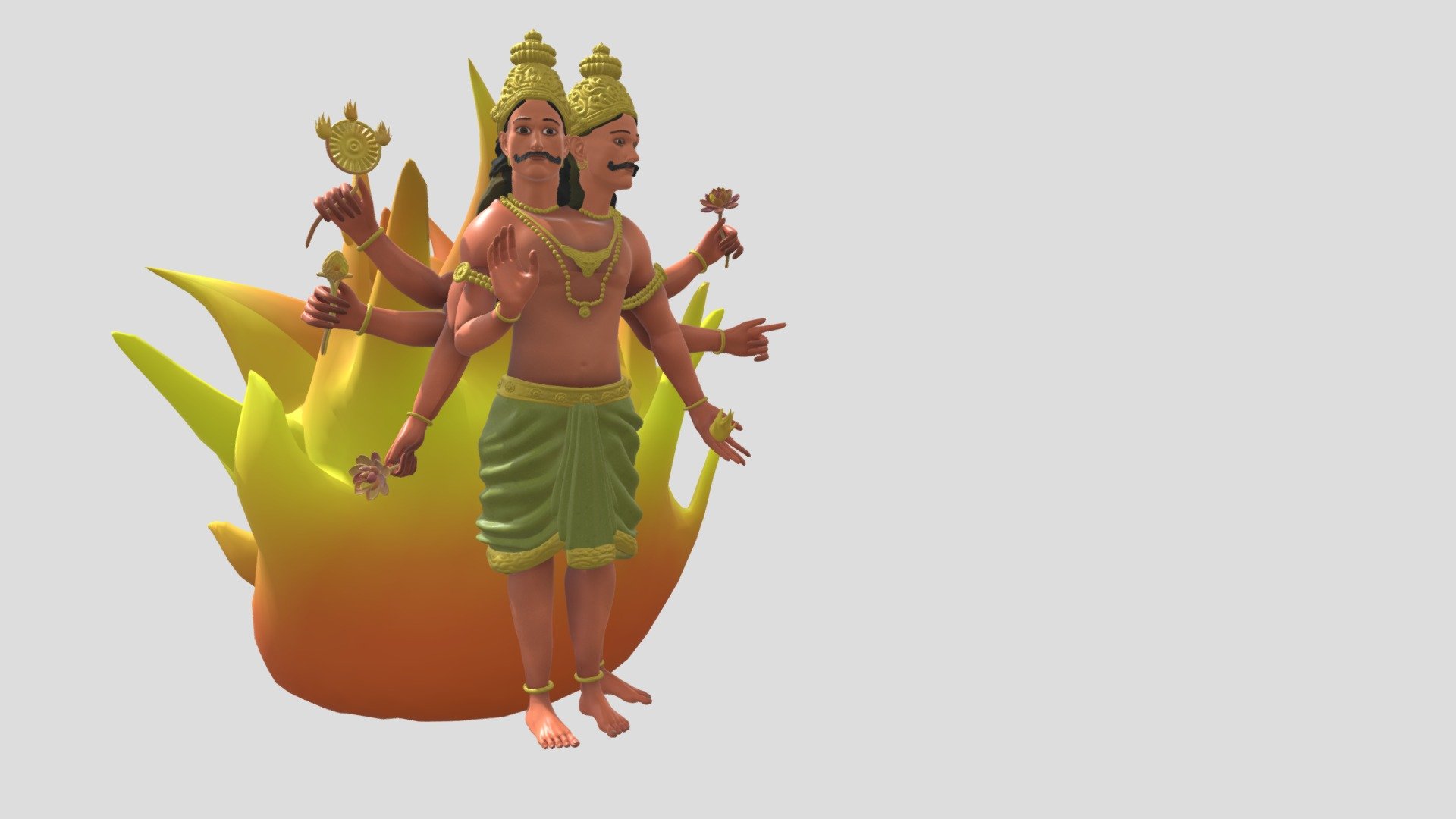 Agni Deva statue - Buy Royalty Free 3D model by arshad irfan ...
