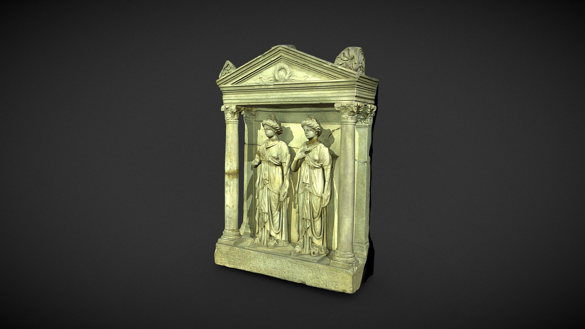 AEDICULA WITH THE GODDESS NEMESIS - 3D model by Archive RO_BG (@goshes ...