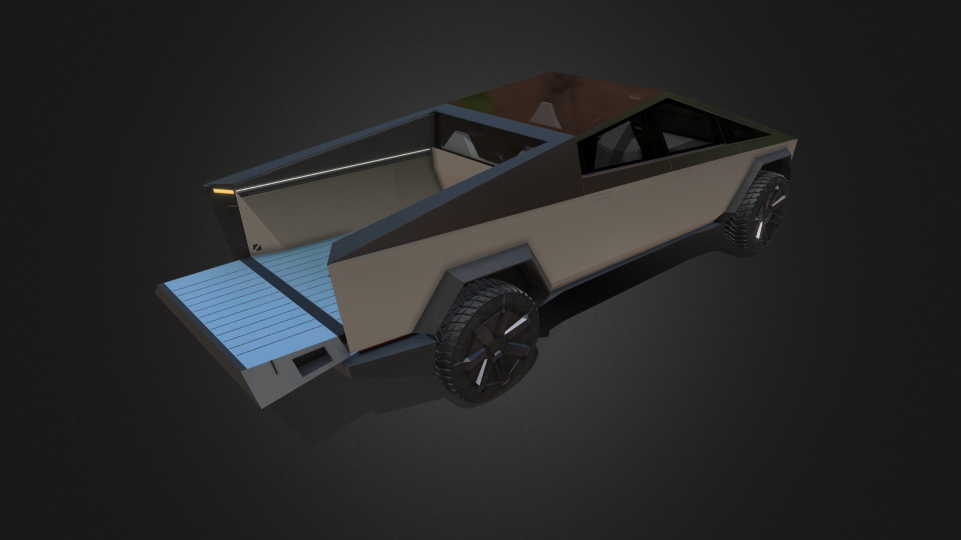 Tesla Cybertruck - 3D model by design4life [9a46902] - Sketchfab