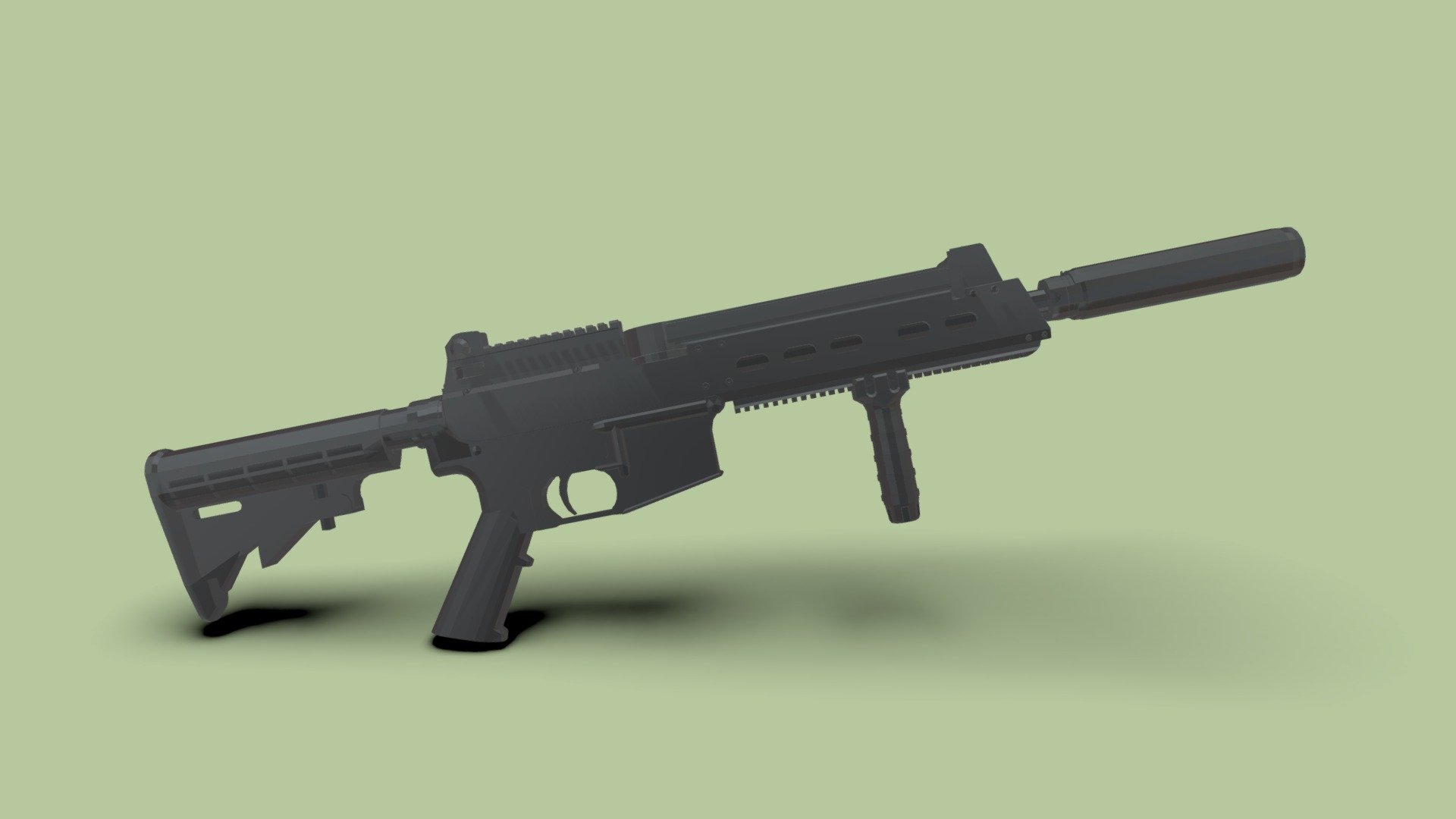 AR-57 with Silencer - 3D model by Reiko (@Re1konyan) [9a46dcd] - Sketchfab
