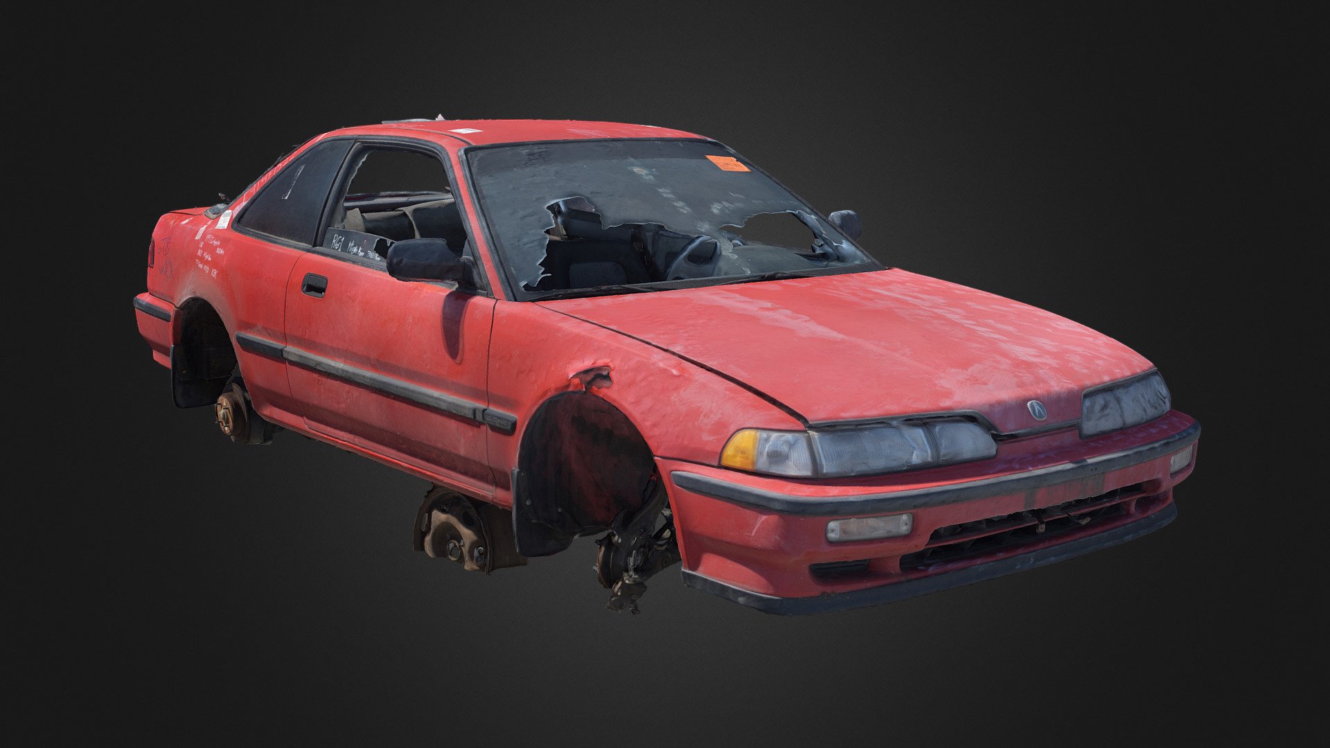1991 Integra 3-door [Scan] - 3D model by Rush_Freak [9a47ad1] - Sketchfab