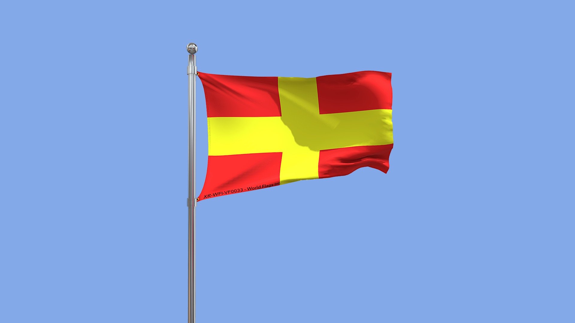 Flag Marine Code Romeo WFI-vf0033 - 3D model by World Flags ...