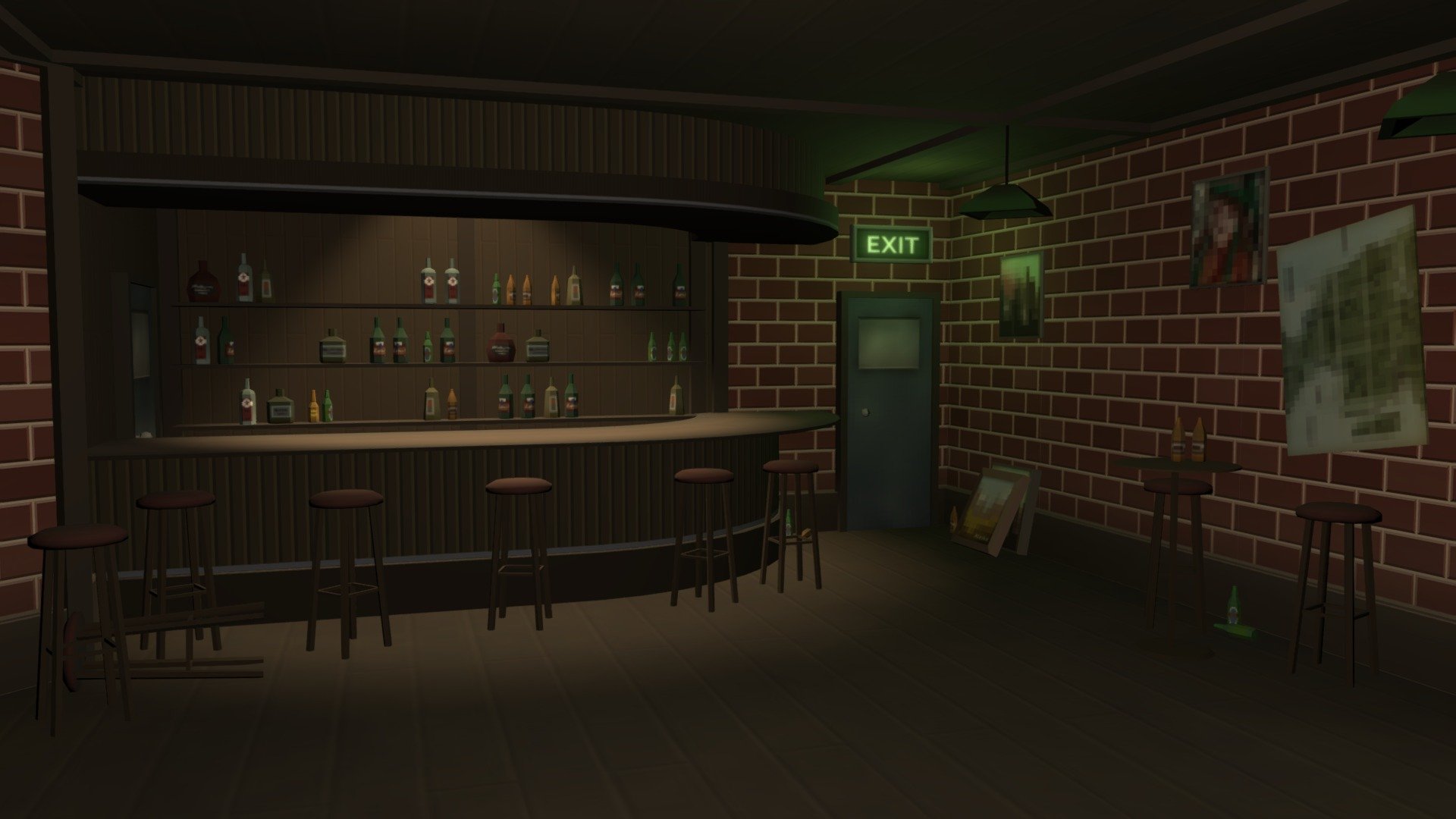 Generic Bar Scene - 3D model by just rachel (@rjmr) [9a4ed4b] - Sketchfab