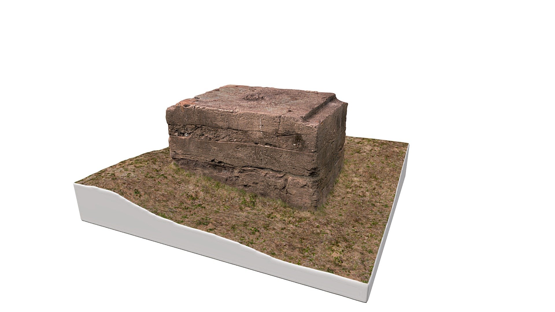 Brick and Concrete Pillar - Watson Place - 3D model by University of ...