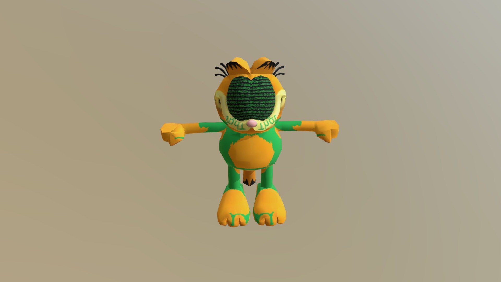 Garfield - 3D model by Jacob.Deceuninck [9a51a5c] - Sketchfab
