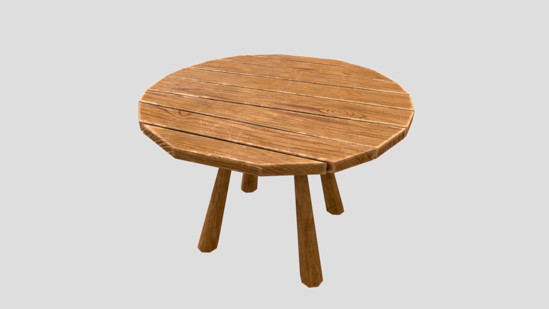 Stylized Wooden Table - Download Free 3D model by L0up_ [9a5395f ...