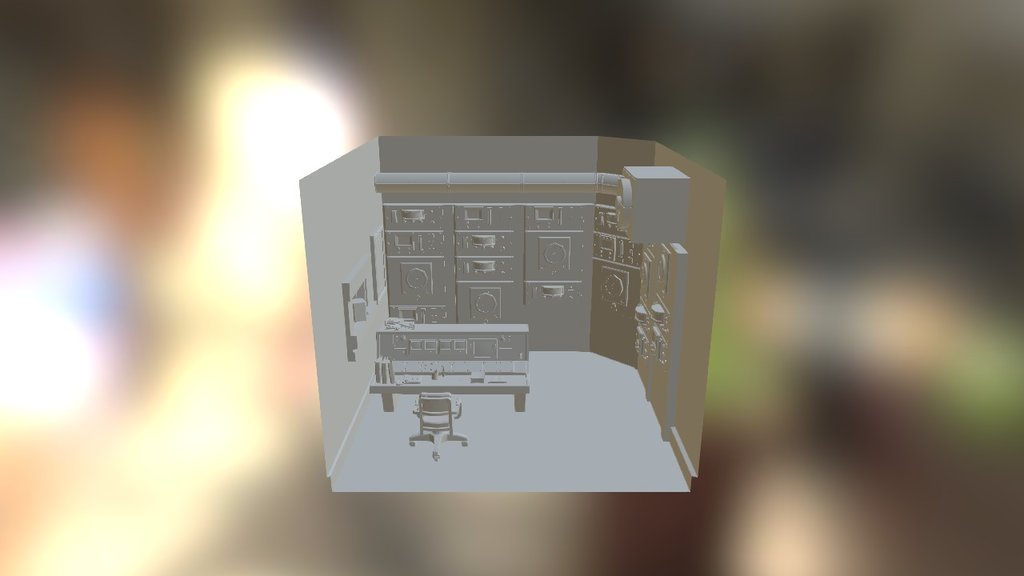Control room scene - 3D model by rantonen [9a5403a] - Sketchfab