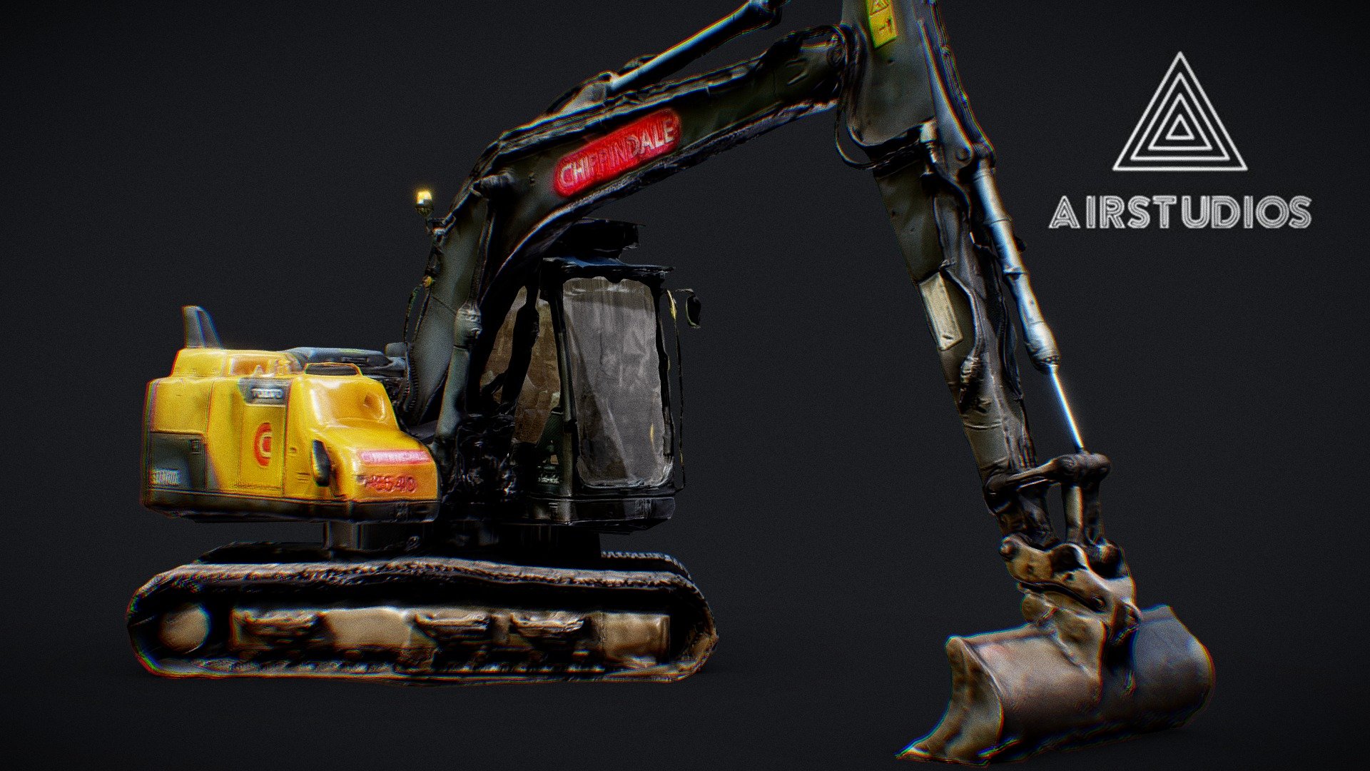 Excavator / Digger - Construction Site Asset - Buy Royalty Free 3D ...