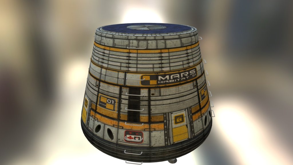 Habitat Lander Pod - Download Free 3D model by jmleach1987 [9a55af3 ...