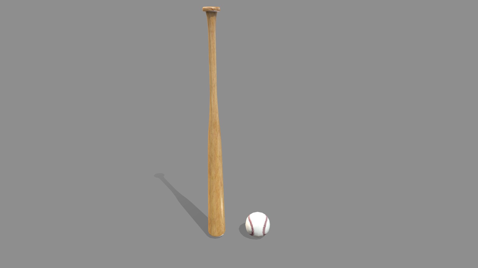 FBX Baseball Softball Bat And Ball - Buy Royalty Free 3D model by 3dia ...